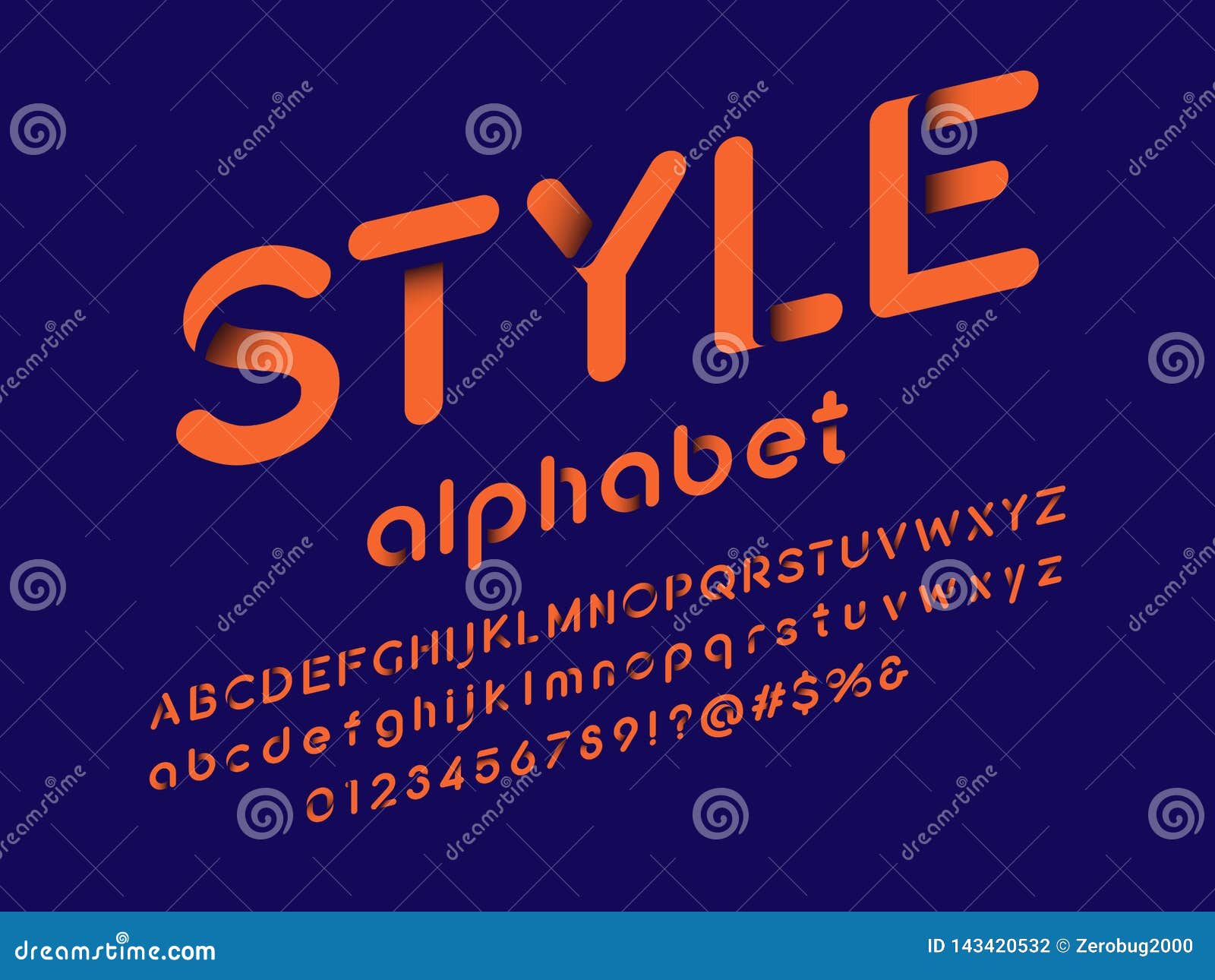 Abstract font stock vector. Illustration of type, font - 143420532