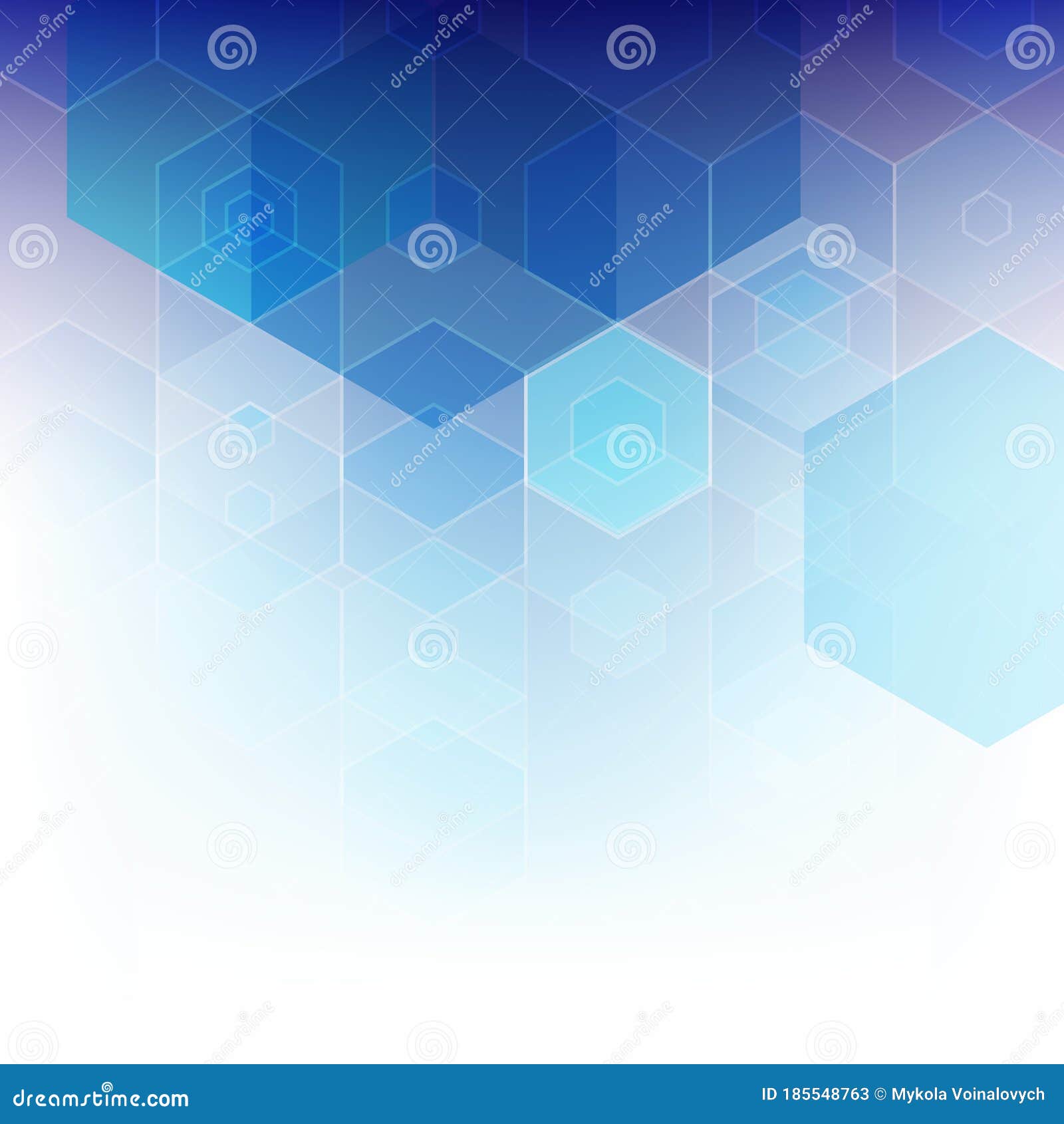 Vector Modern Abstract Design Blue Hexagon. Background Hexagon Element ...