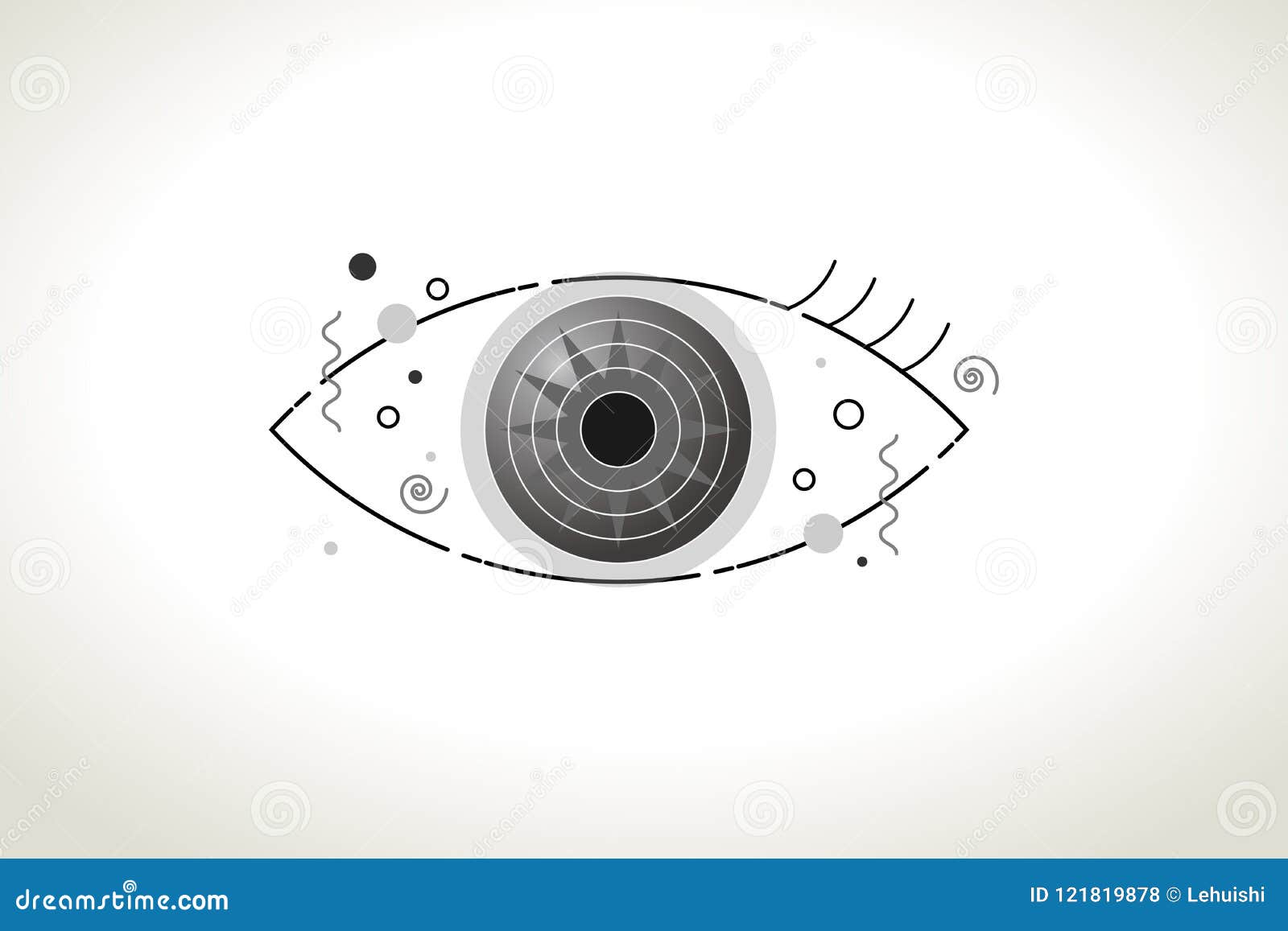 Vector of Modern Abstract Eye Background Stock Vector - Illustration of ...