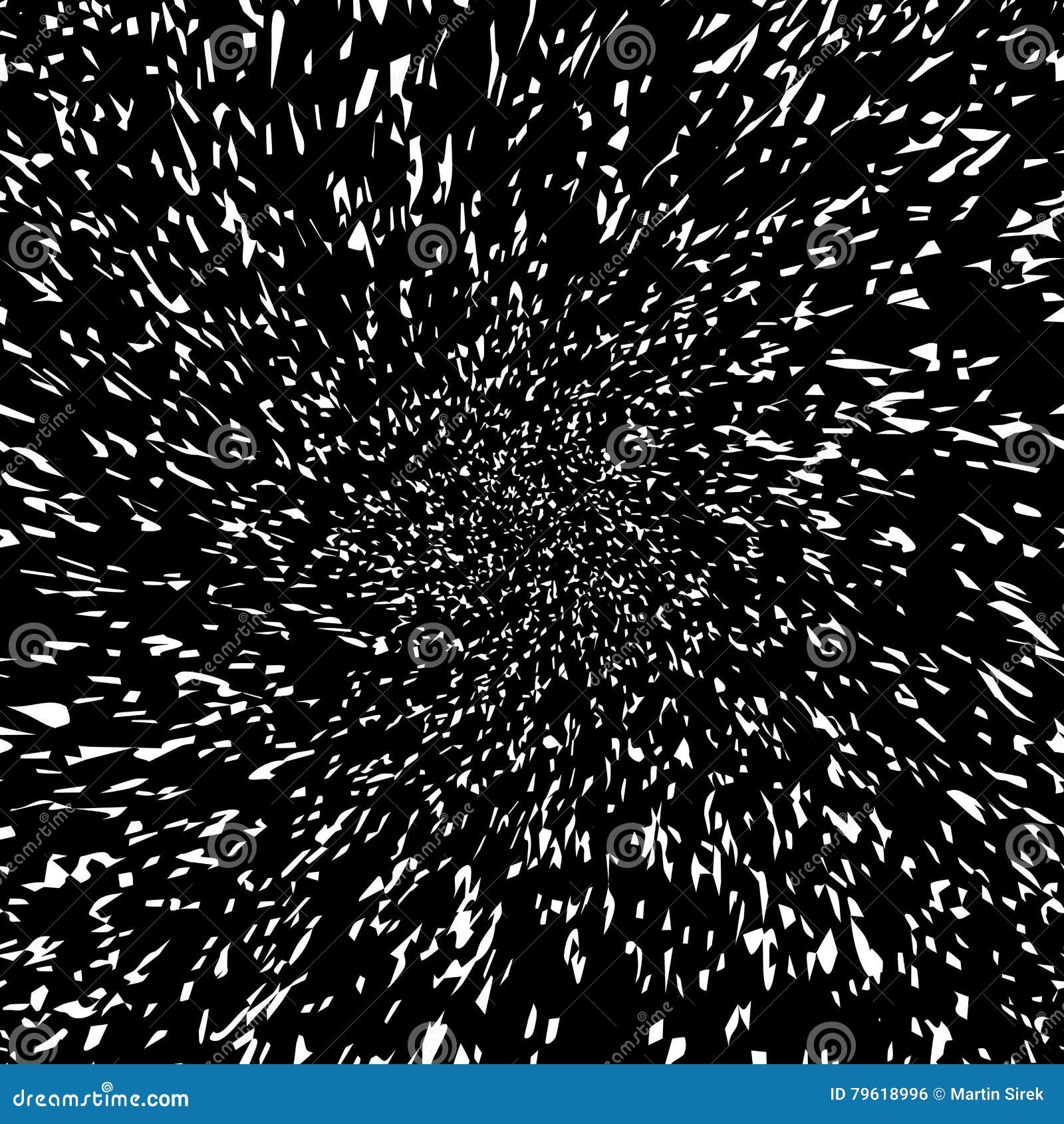 Vector Modern Abstract Geometry Dust Pattern. Black and White Seamless ...