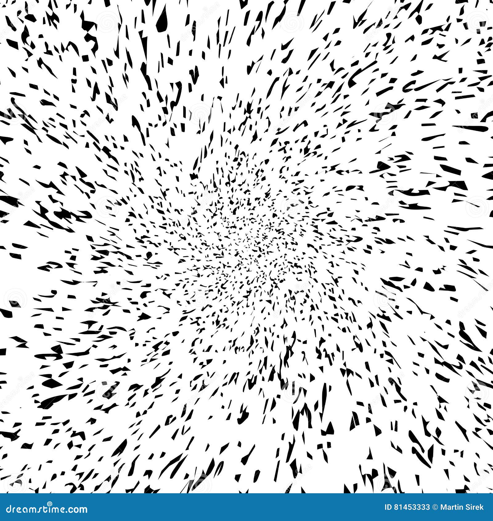 Vector Modern Abstract Geometry Dust Pattern. Black and White Seamless ...