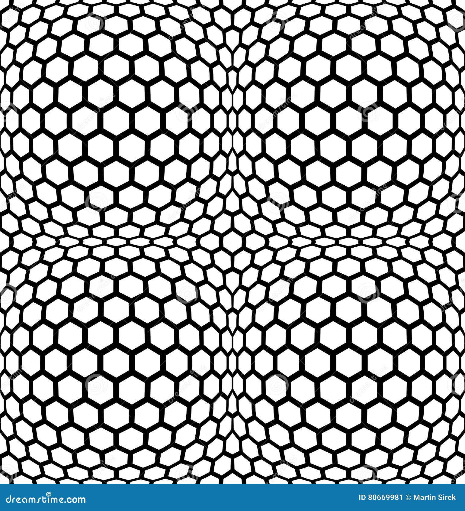 Vector Modern Abstract Geometry Hexagon Pattern. Black and White ...