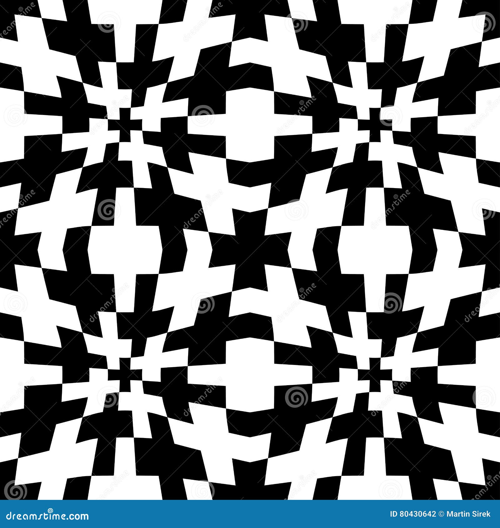 Vector Modern Abstract Geometry X Pattern. Black and White Seamless ...