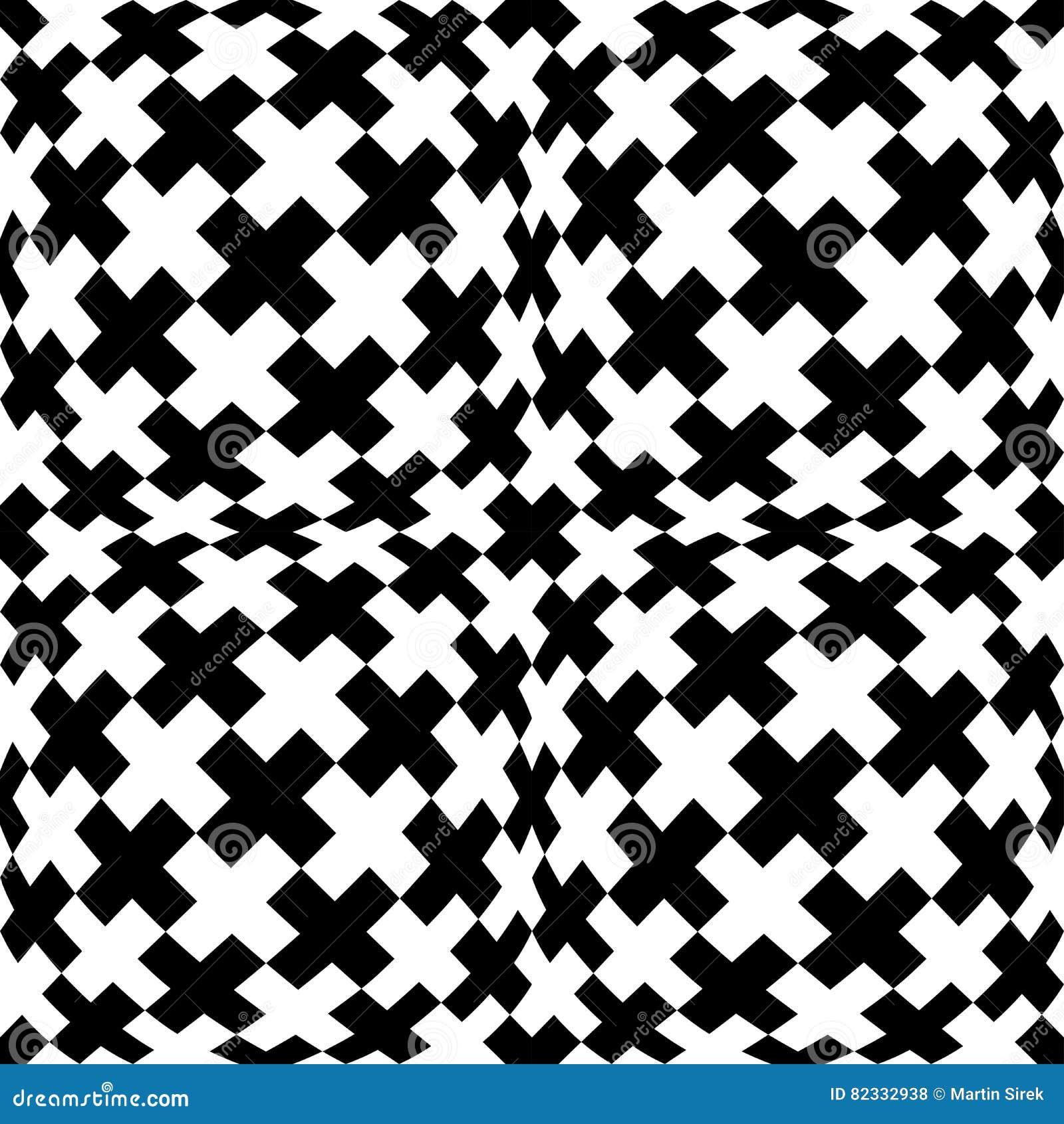 Vector Modern Abstract Geometry X Pattern. Black and White Seamless ...