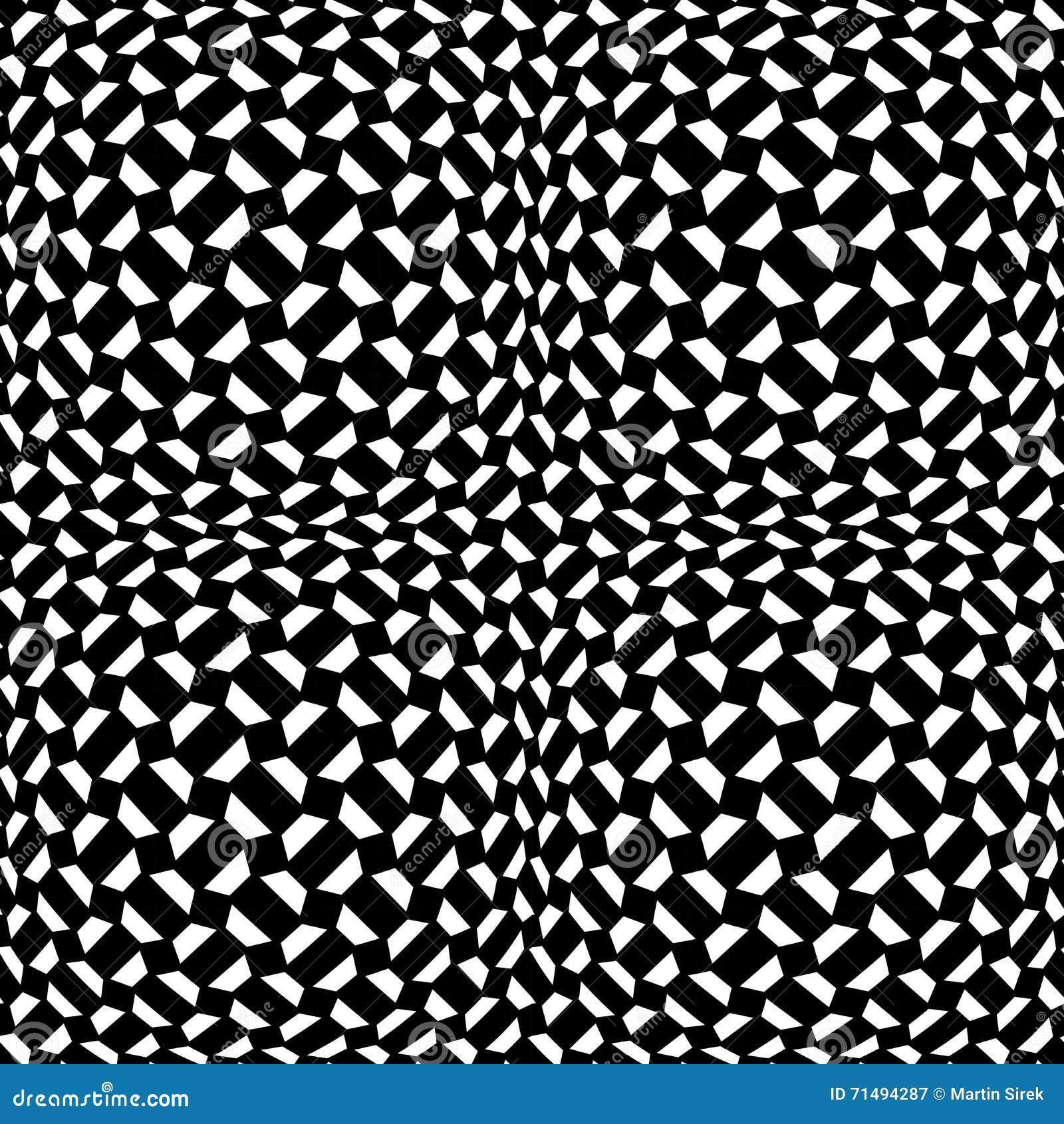 Vector Modern Abstract Geometry Psychadelic Pattern. Black and White ...