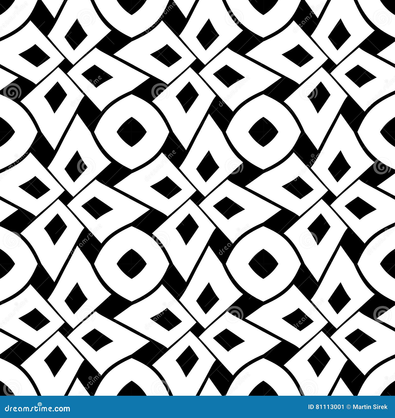Vector Modern Abstract Geometry Squares Pattern. Black and White ...