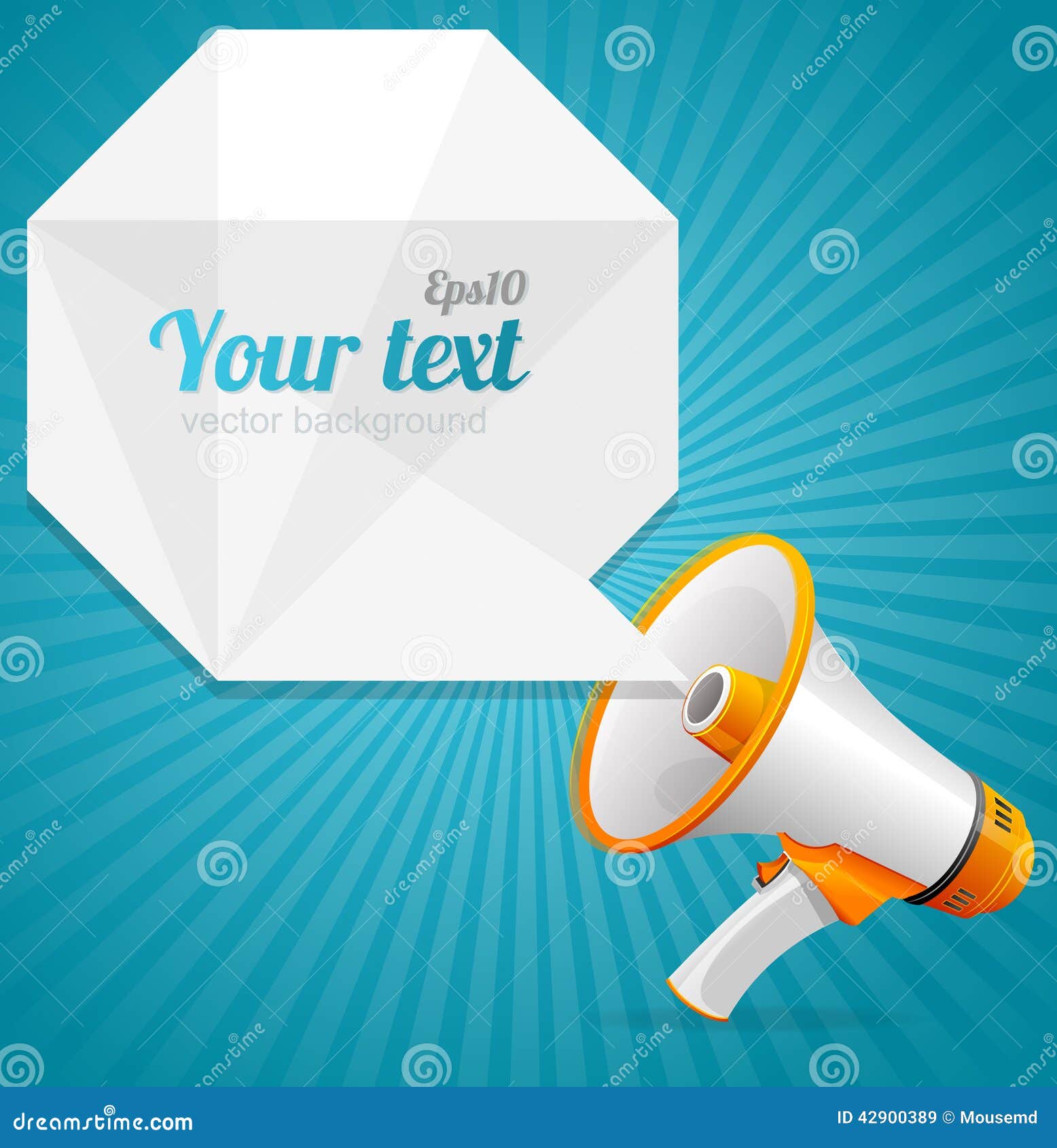 Vector Modern Abstract Megaphone Speech Bubble Stock Vector ... Vector Modern Abstract Megaphone Speech Bubble Stock Vector ...