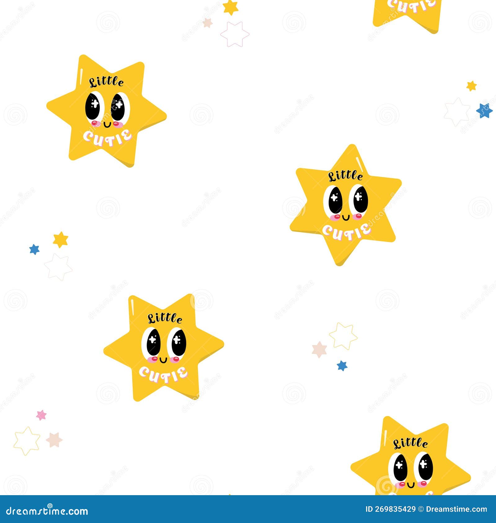 Vector Modern Abstract Playful Starry Sky Children Design on White ...