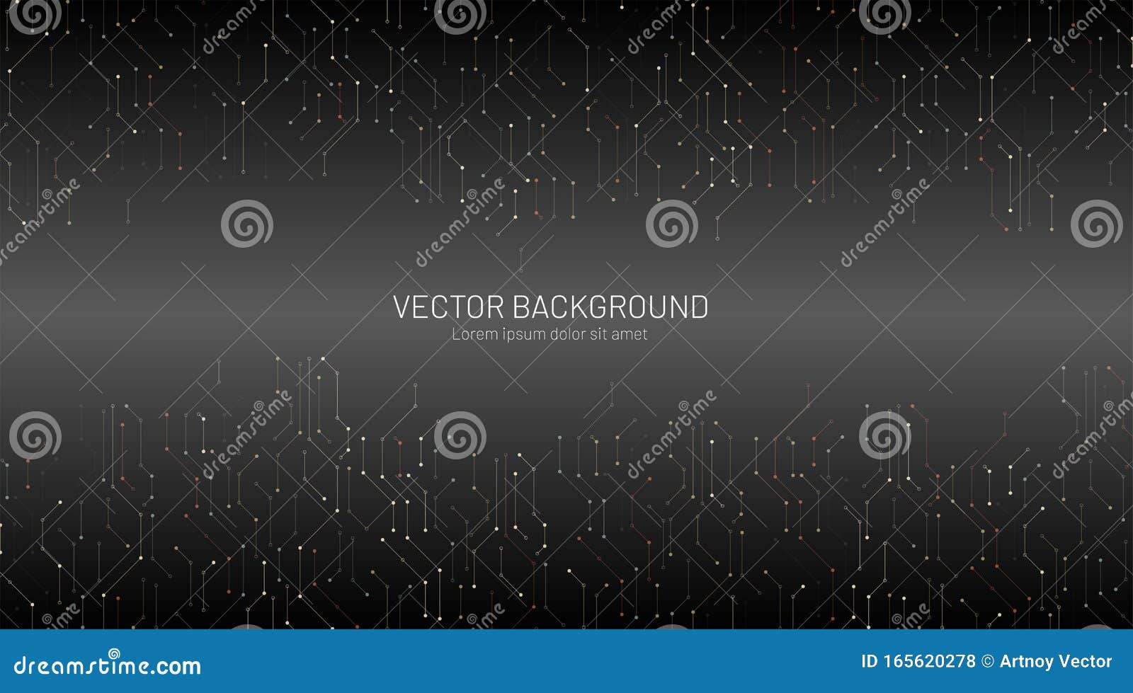 Vector of Modern Abstract Technology. the Concept of Connection Design ...