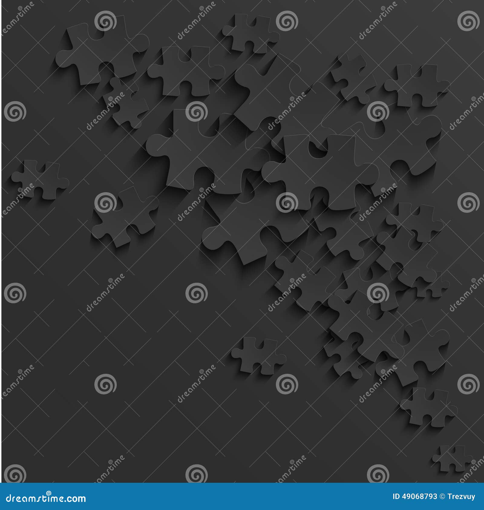 Vector Modern Black Puzzle Background Stock Vector - Illustration of ...