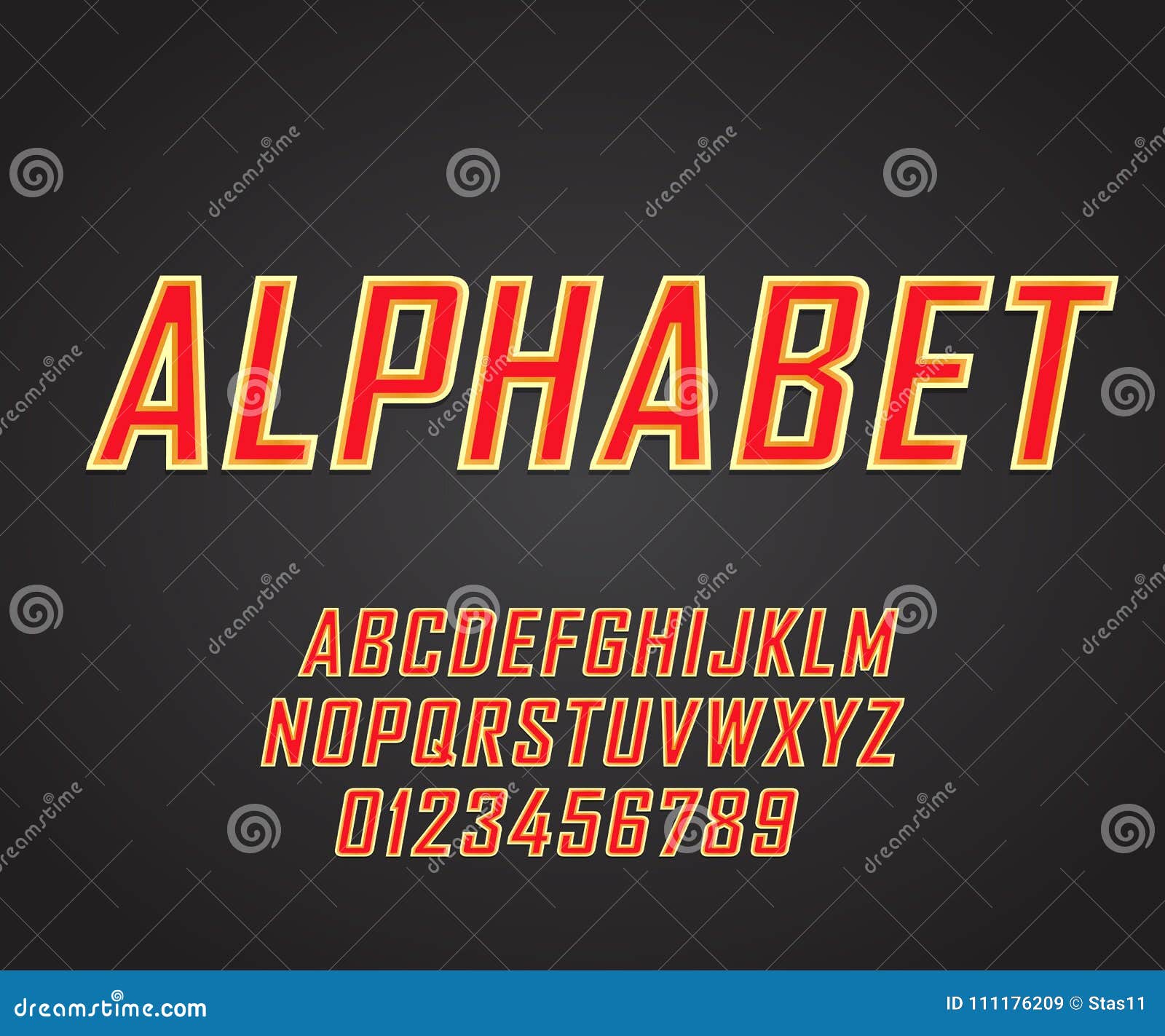 Vector of Modern Bold Font and Alphabet Stock Illustration ... Vector of Modern Bold Font and Alphabet Stock Illustration ...