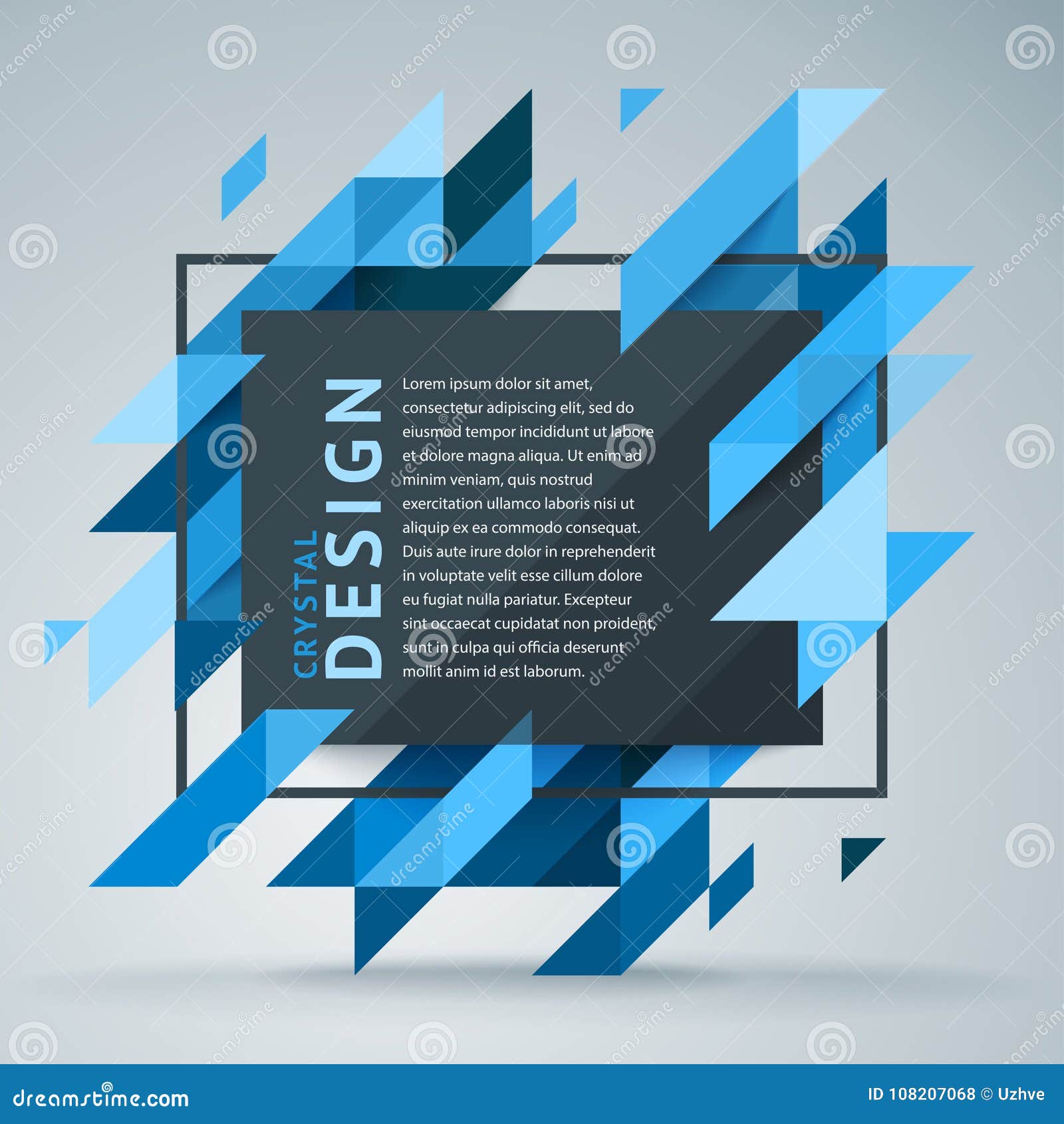 Vector Modern Bright Frame for Text. Stock Vector - Illustration of ...