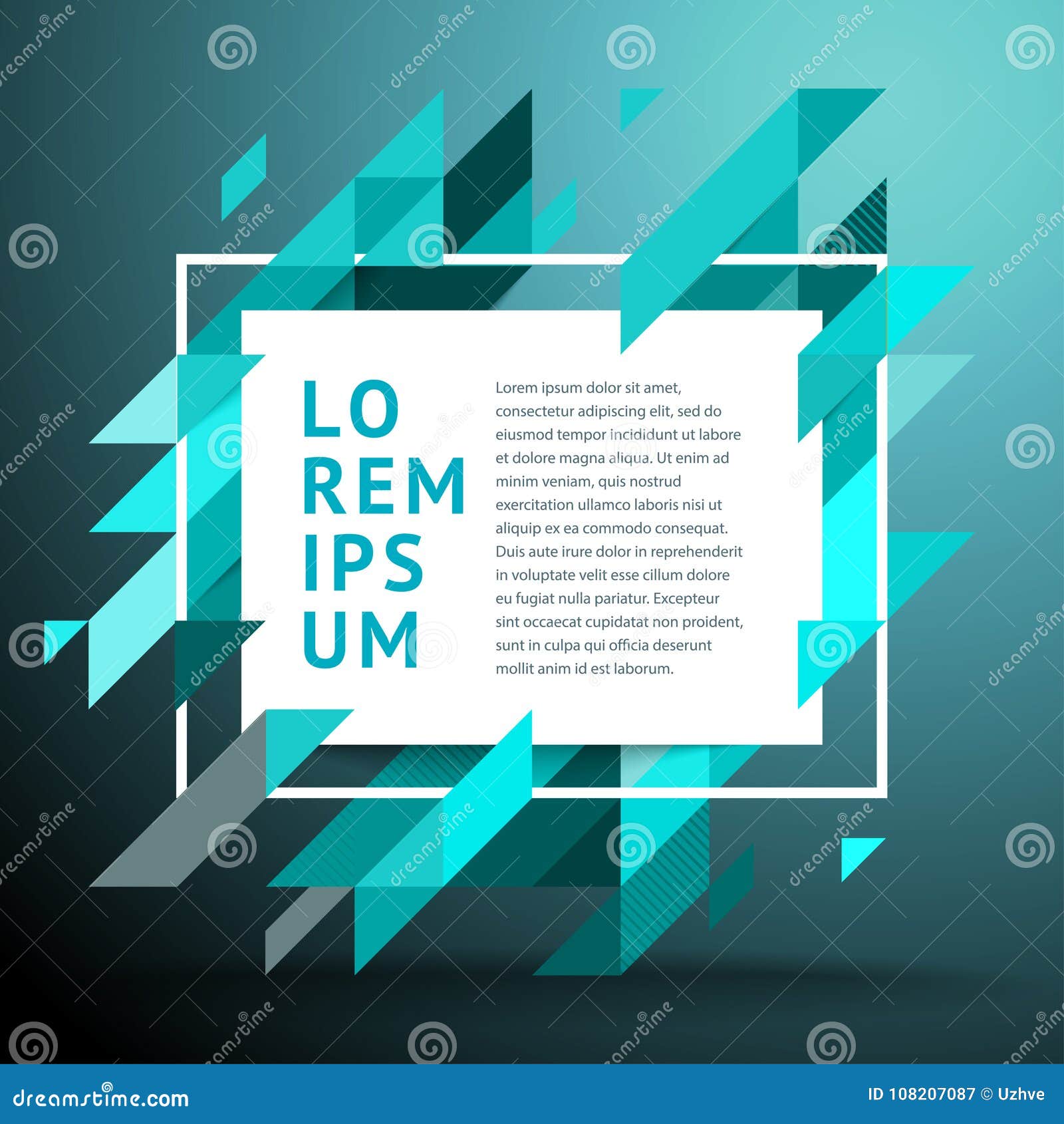 Vector Modern Bright Frame for Text. Stock Vector - Illustration of ...