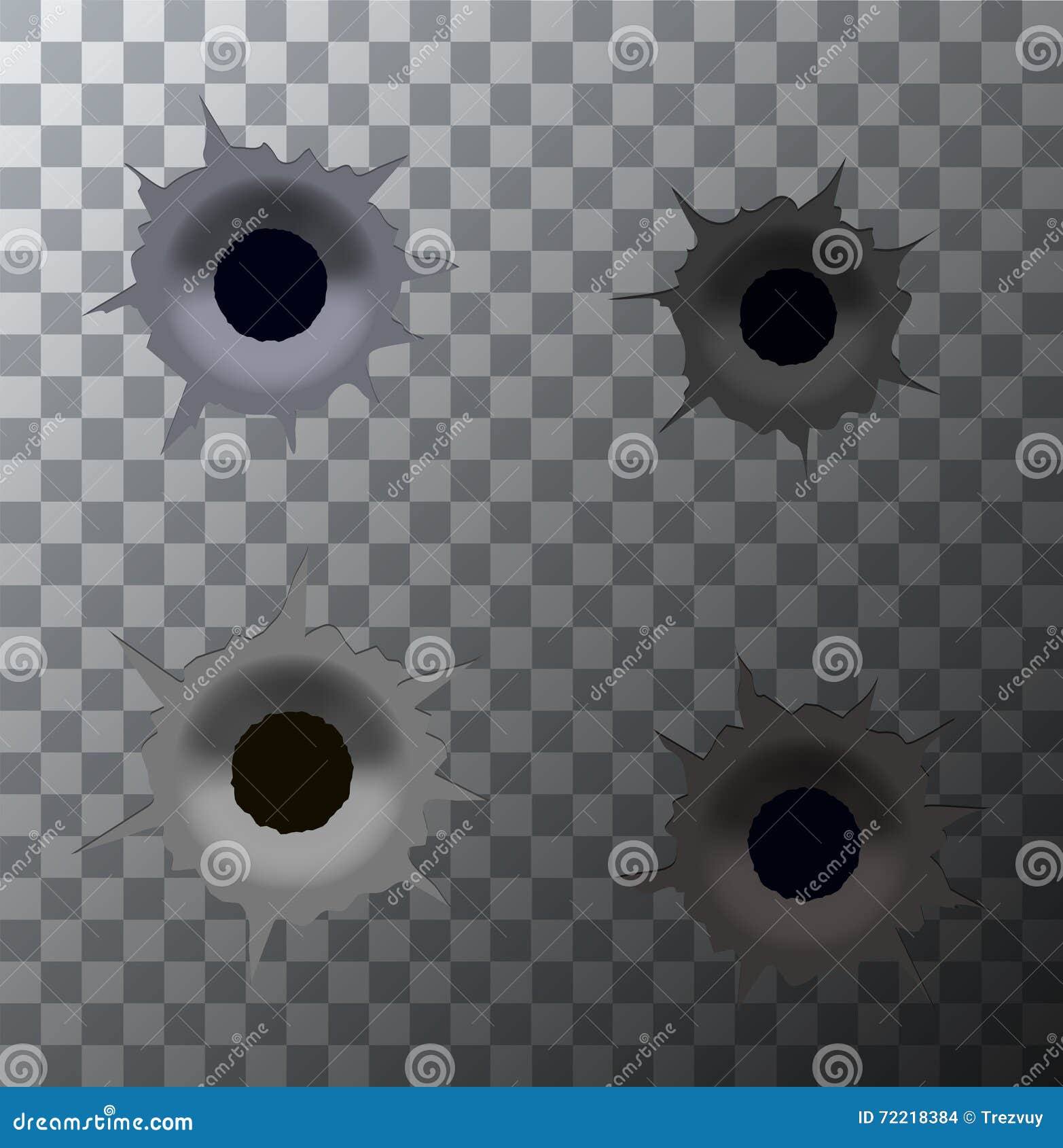 Set Of Vector Holes Torn In Paper With Rolled Edges Isolated On ...