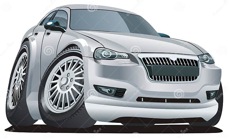 Vector modern cartoon car stock vector. Illustration of fashioned - 7031310