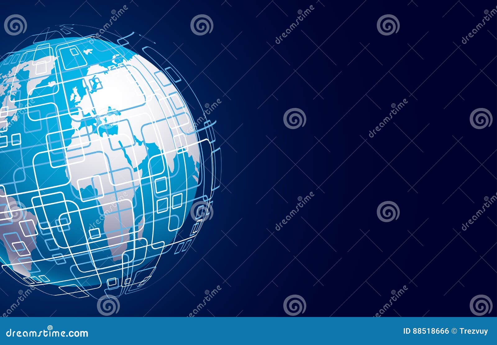 Vector Modern Concept Background. Global World Backdrop. Stock Vector ...