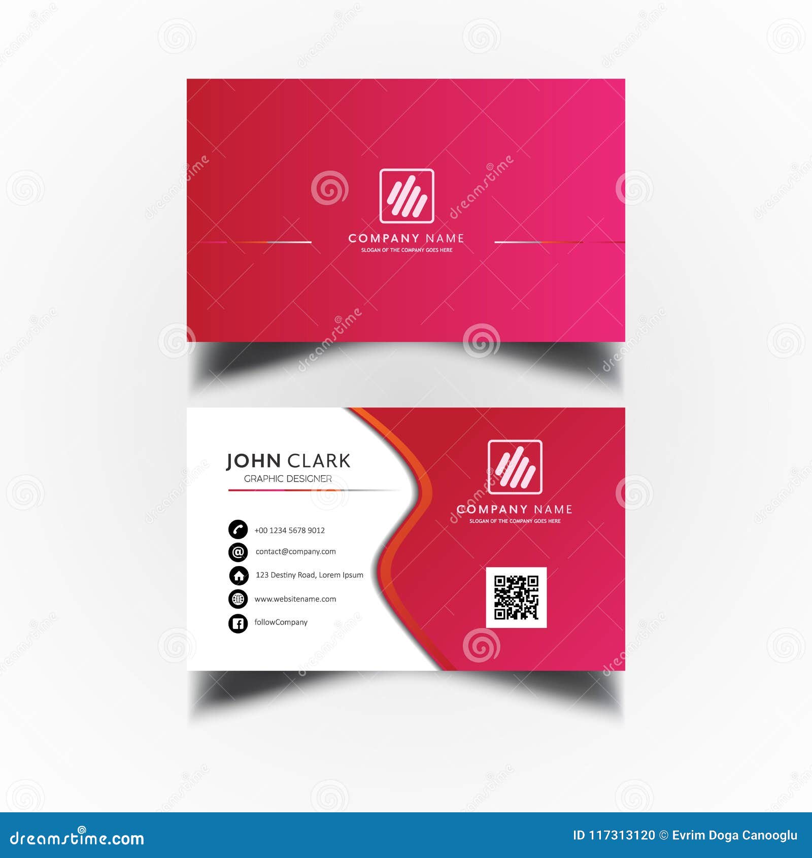 Card Template With Asian Temples And Manor Houses Vector Illustration ...