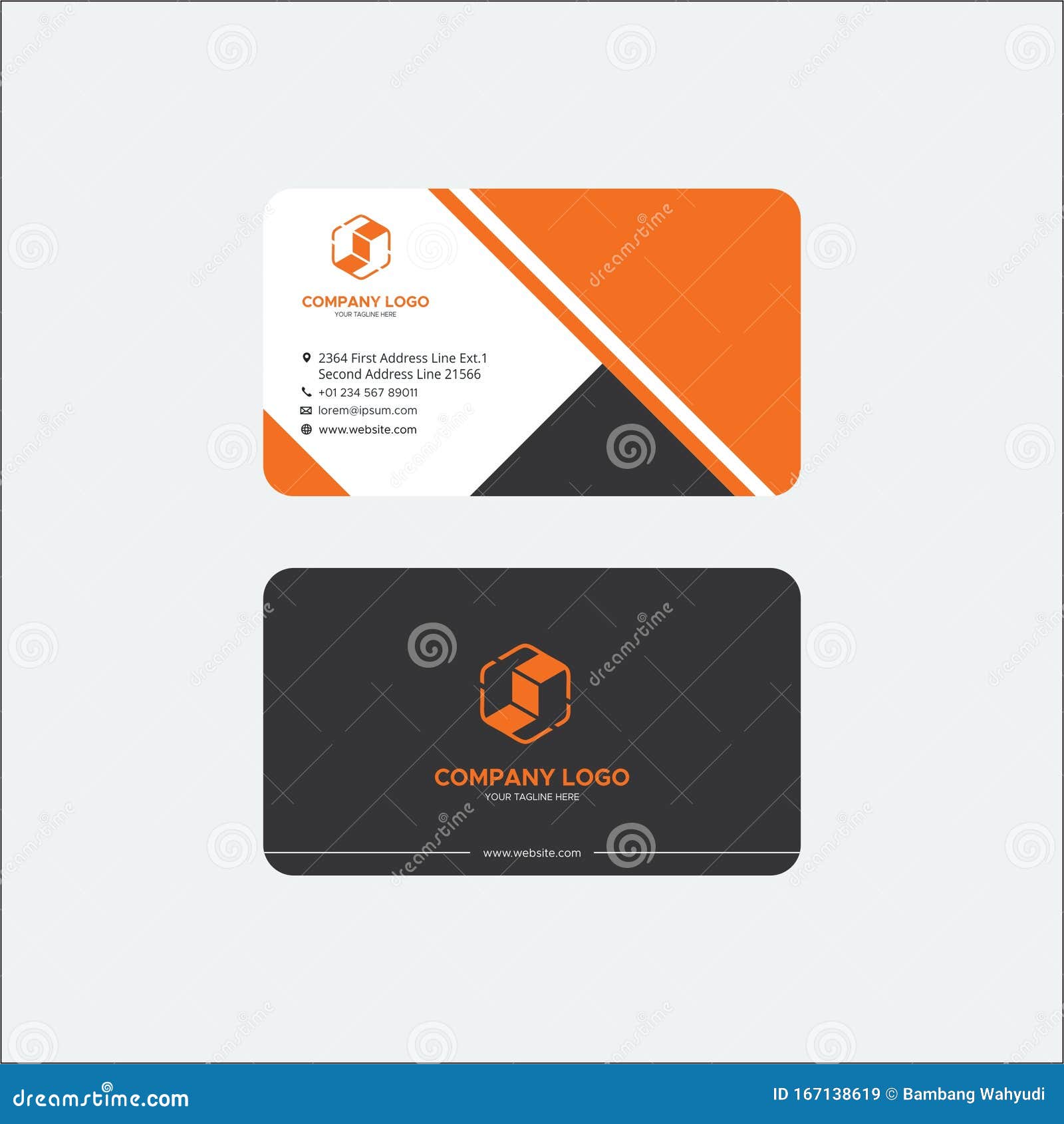 Vector Modern Creative and Clean Business Card Template Stock Vector ...