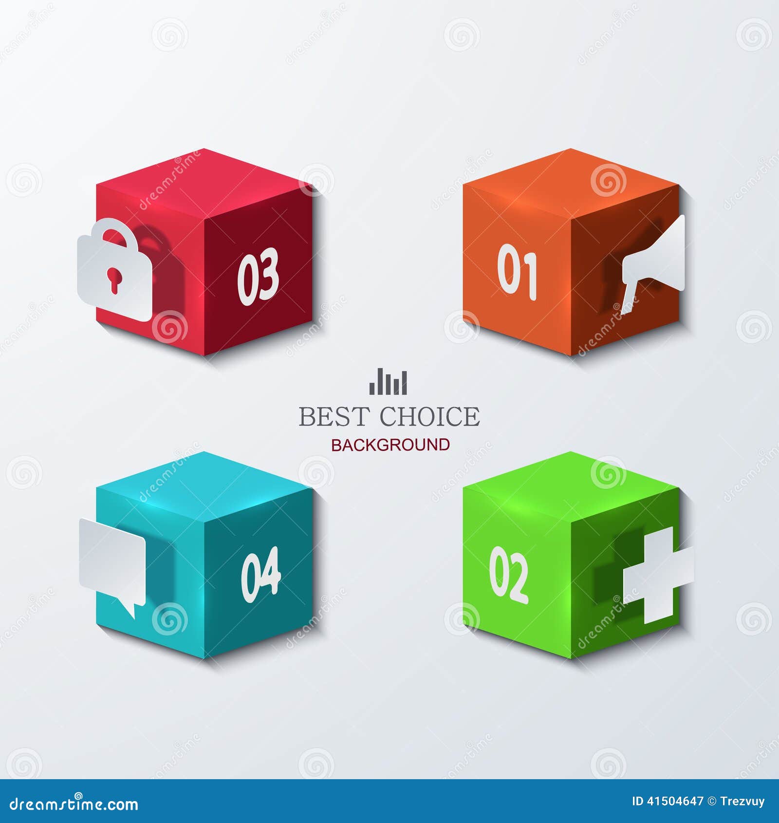 Cube Infographics Options Banner, Template, Scheme, Chart, Text Layout ...
