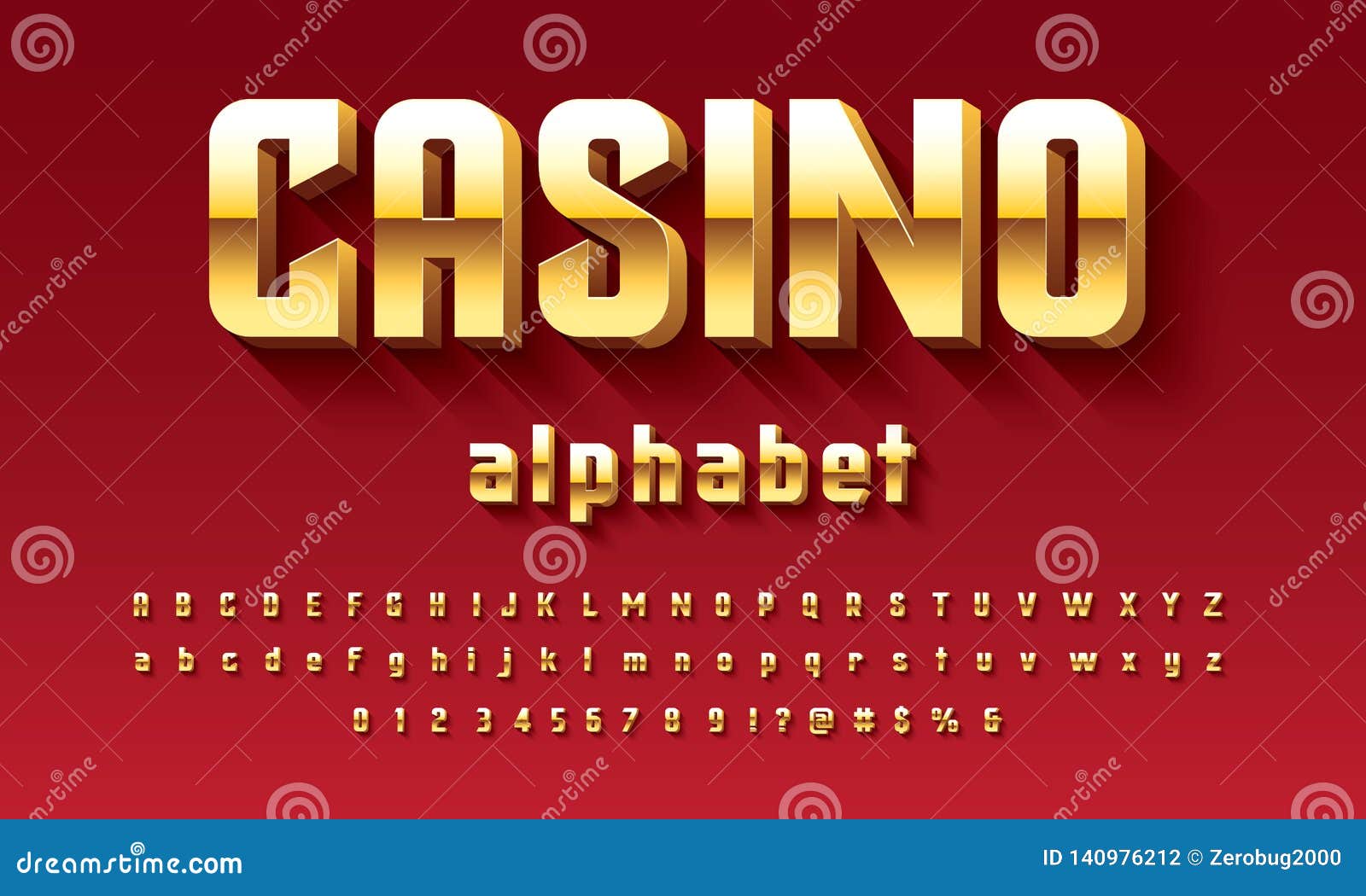 Vector of Modern 3D Bold Alphabet Design Stock Vector - Illustration of ...