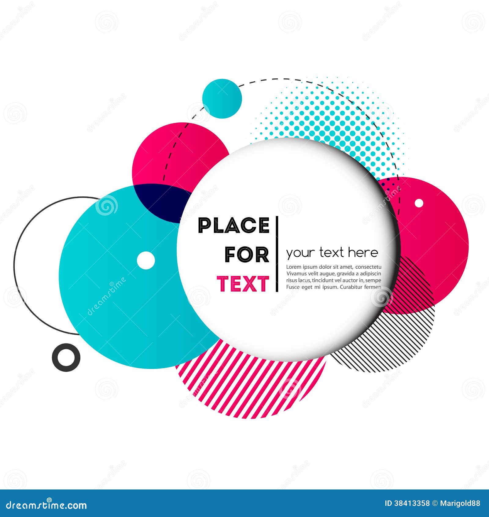 Vector Modern Design Circle Template Stock Vector - Illustration of ...