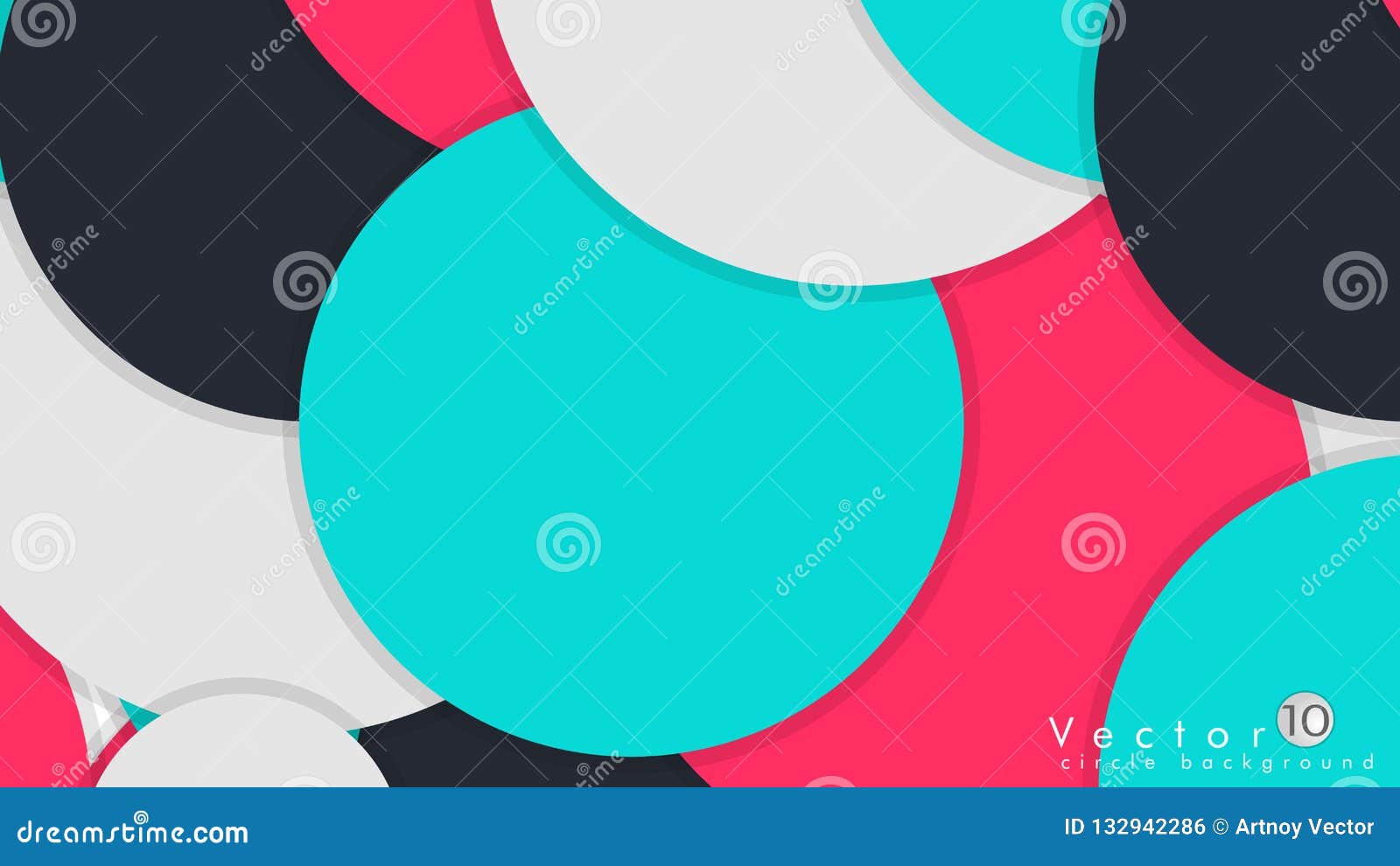 Simple and Colorful Circles Background , Design Vector Stock Vector ...