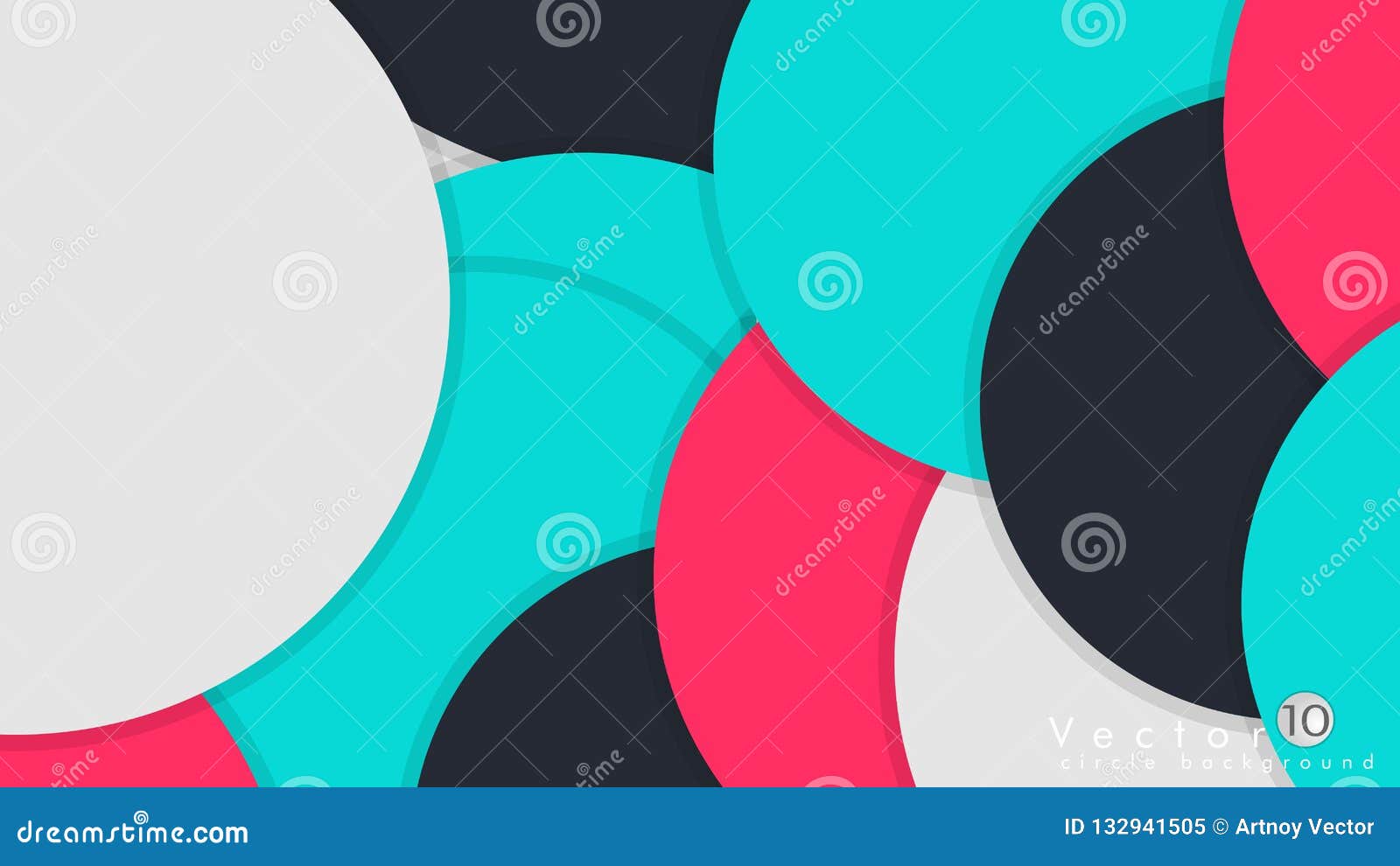Simple and Colorful Circles Background , Design Vector - Stock Vector ...