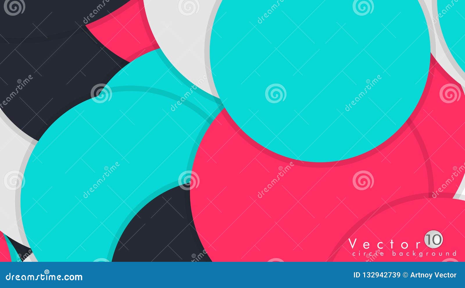 Simple and Colorful Circles Background , Design Vector Stock Vector ...