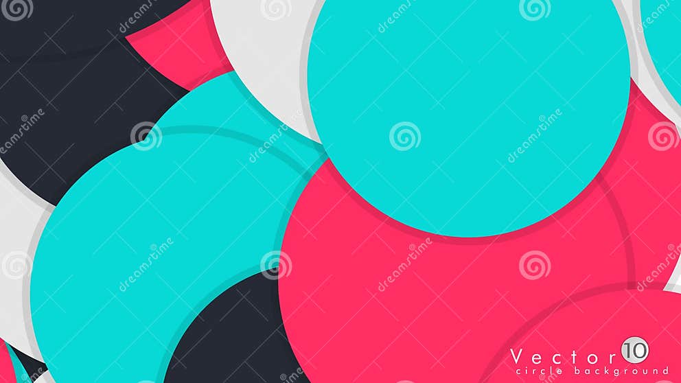 Simple and Colorful Circles Background , Design Vector Stock Vector ...