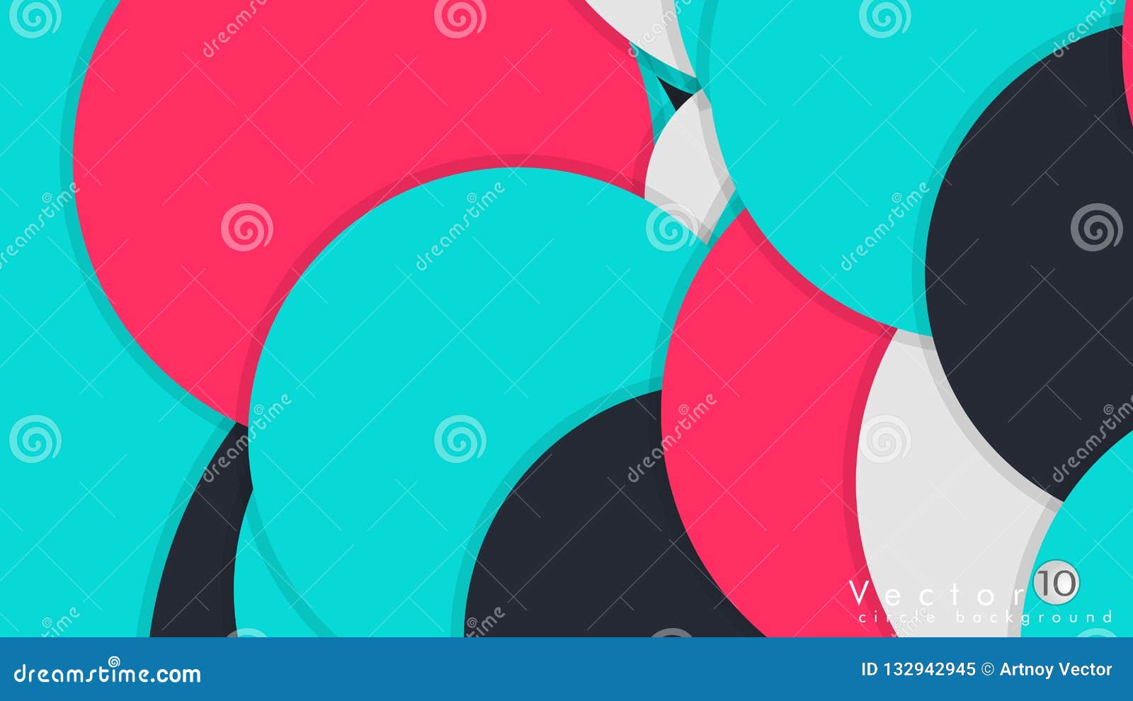 Simple and Colorful Circles Background , Design Vector Stock Vector ...