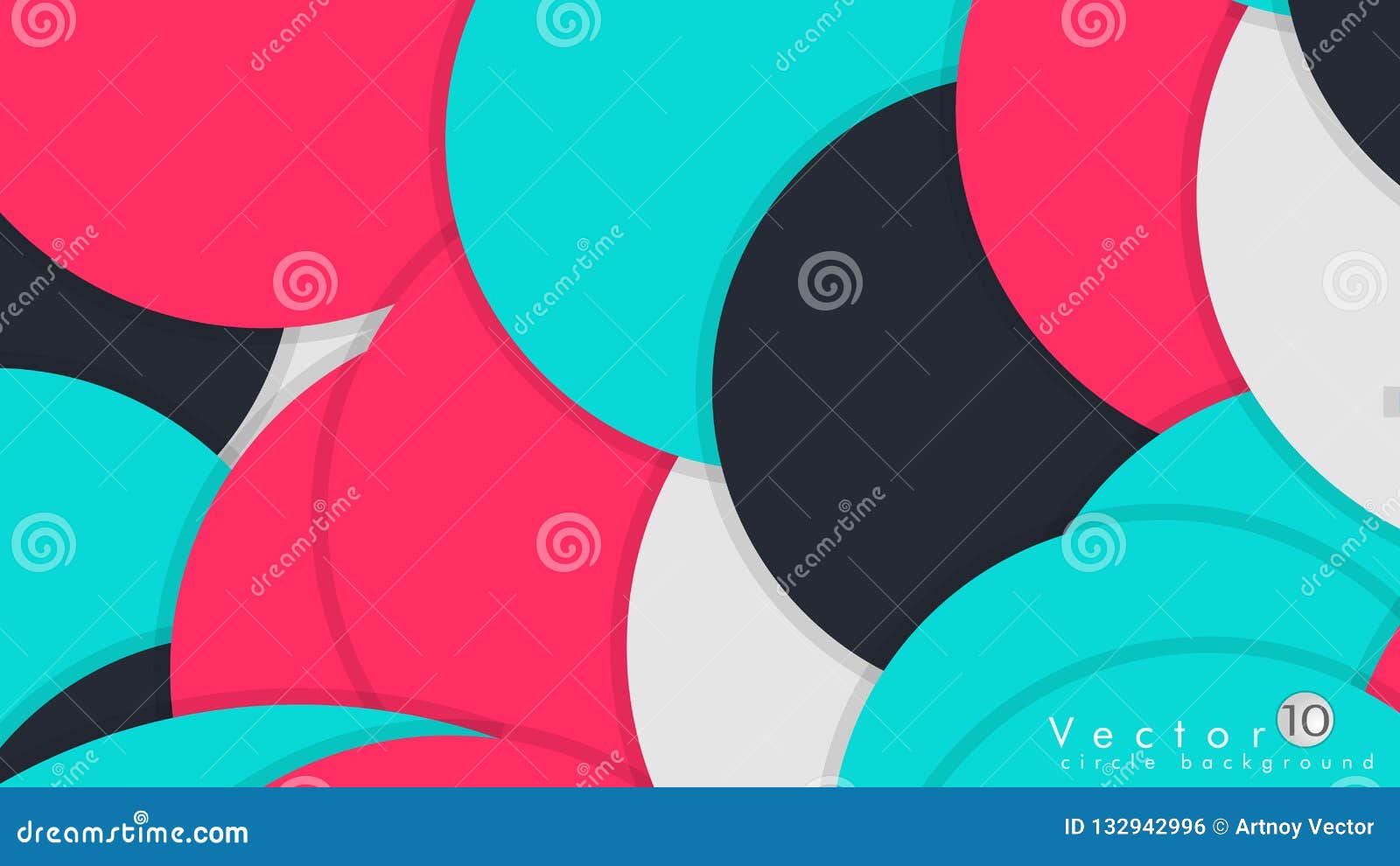 Simple and Colorful Circles Background , Design Vector Stock Vector ...