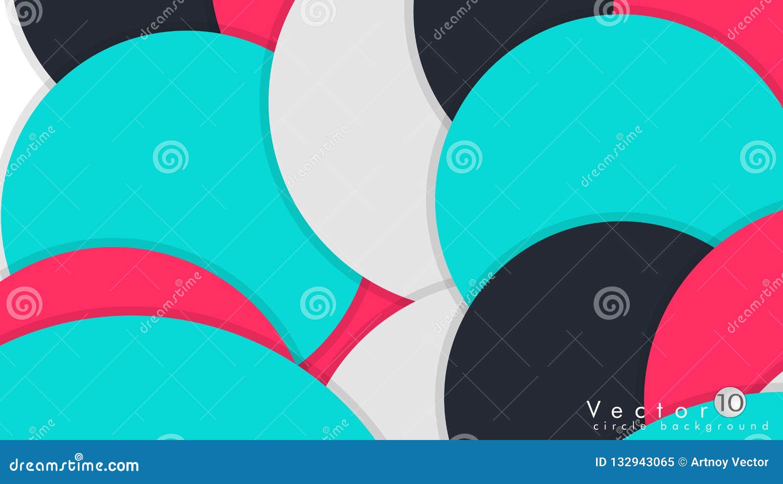 Simple and Colorful Circles Background , Design Vector Stock Vector ...