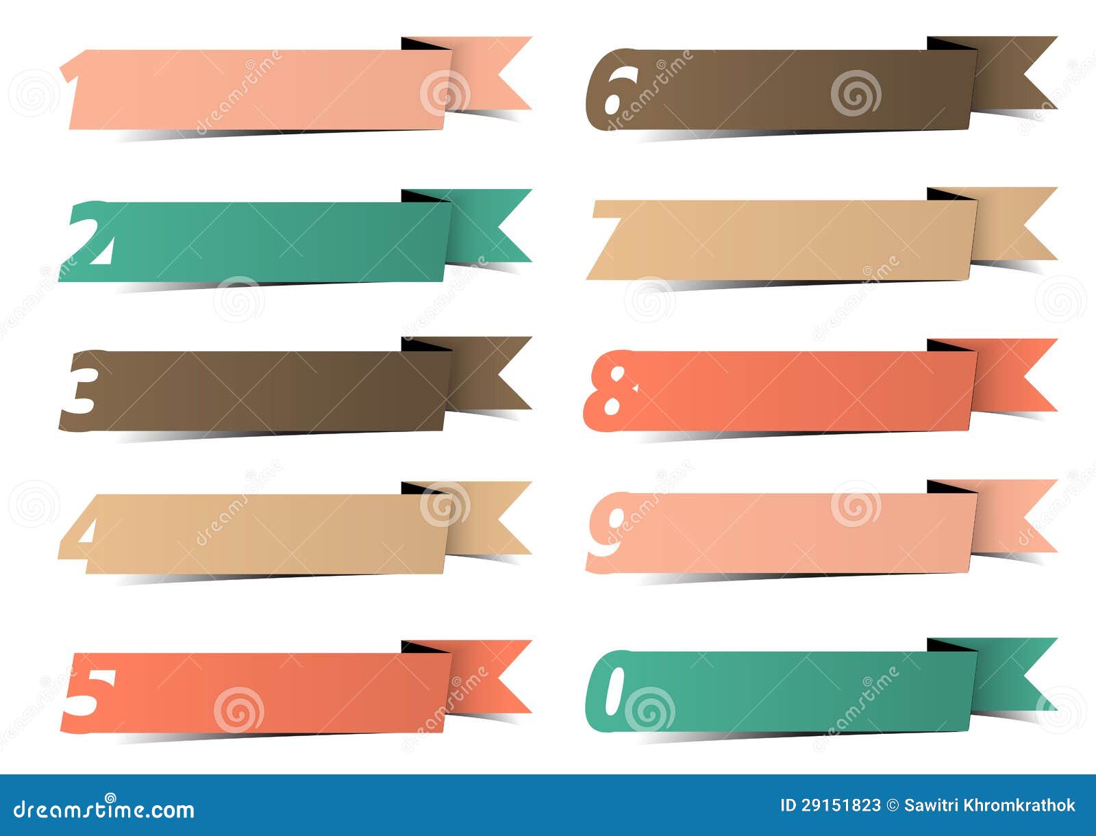 Vector Modern Design Template Infographics Number Stock Vector ...