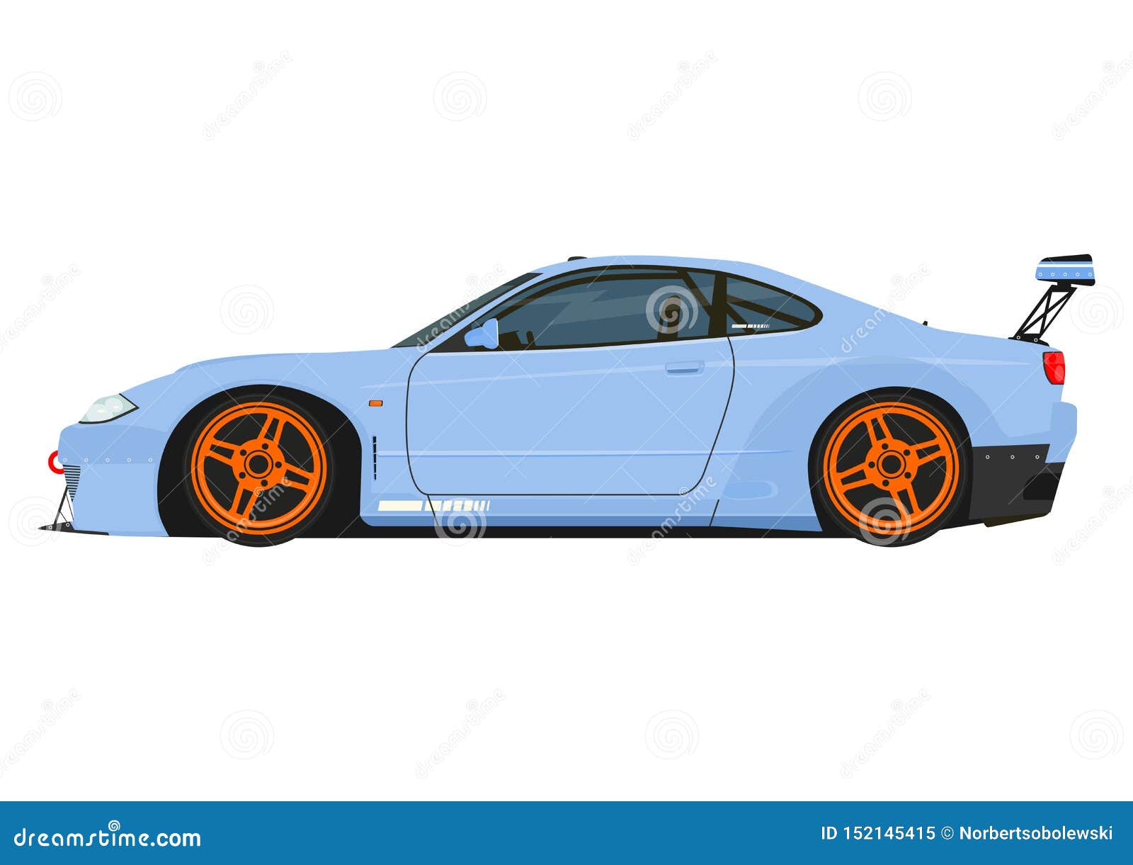 Vector modern drift car. stock vector. Illustration of background ...
