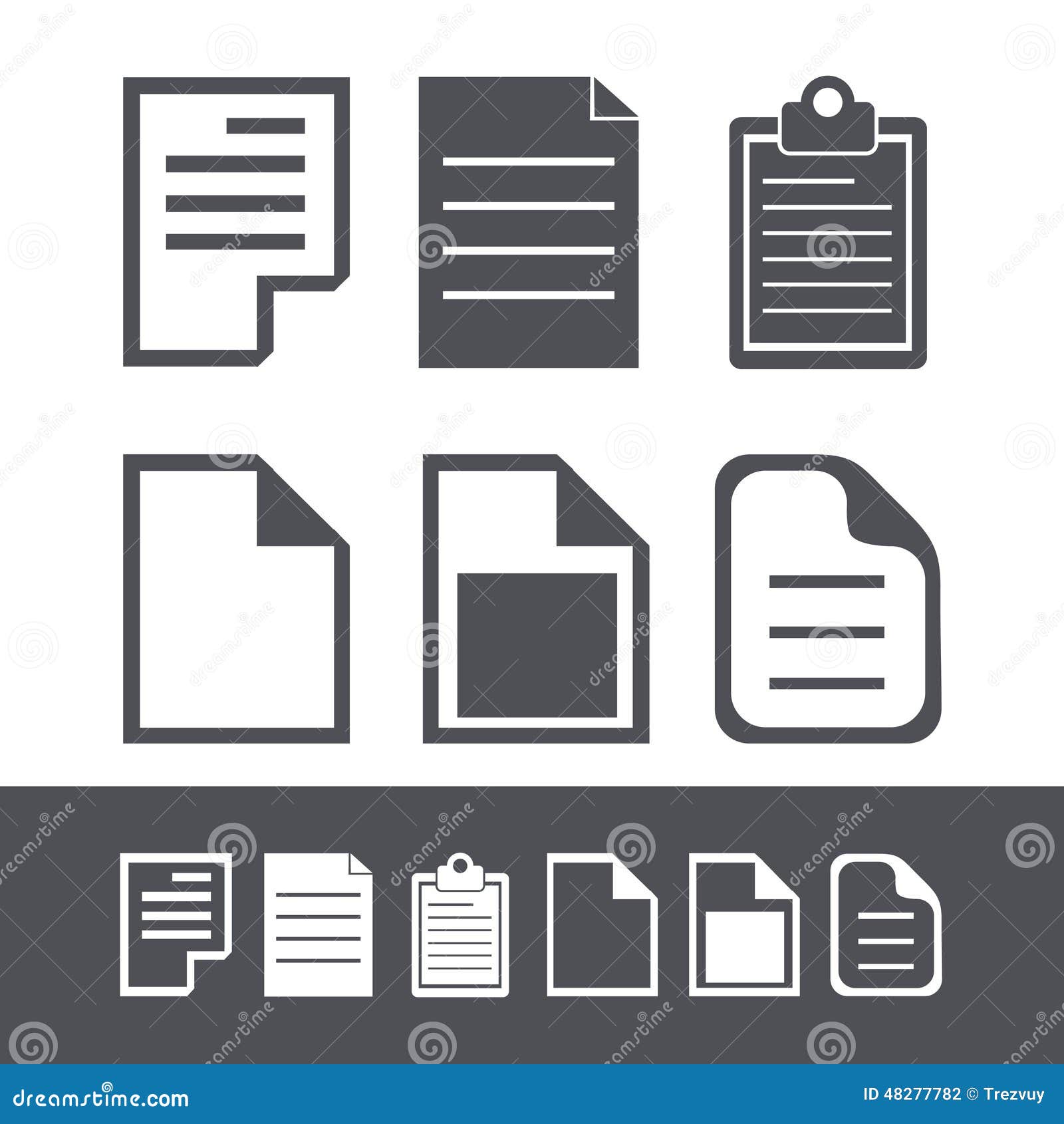 Vector Modern File Icons Set. Stock Vector - Illustration of design ...