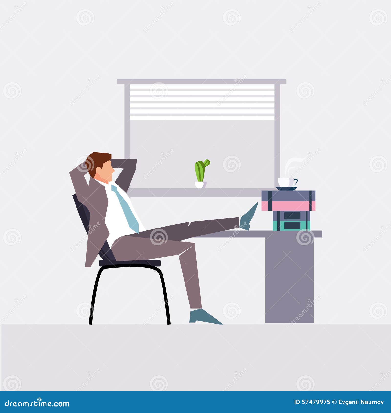 Vector Modern Flat Character Design on Businessman Stock Vector ...