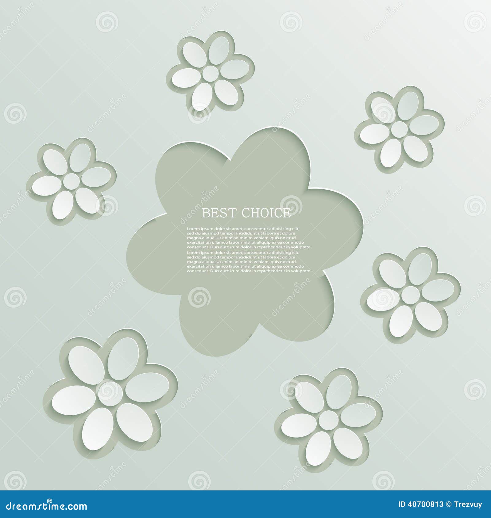Vector Modern Flowers Background. Stock Vector - Illustration of design ...