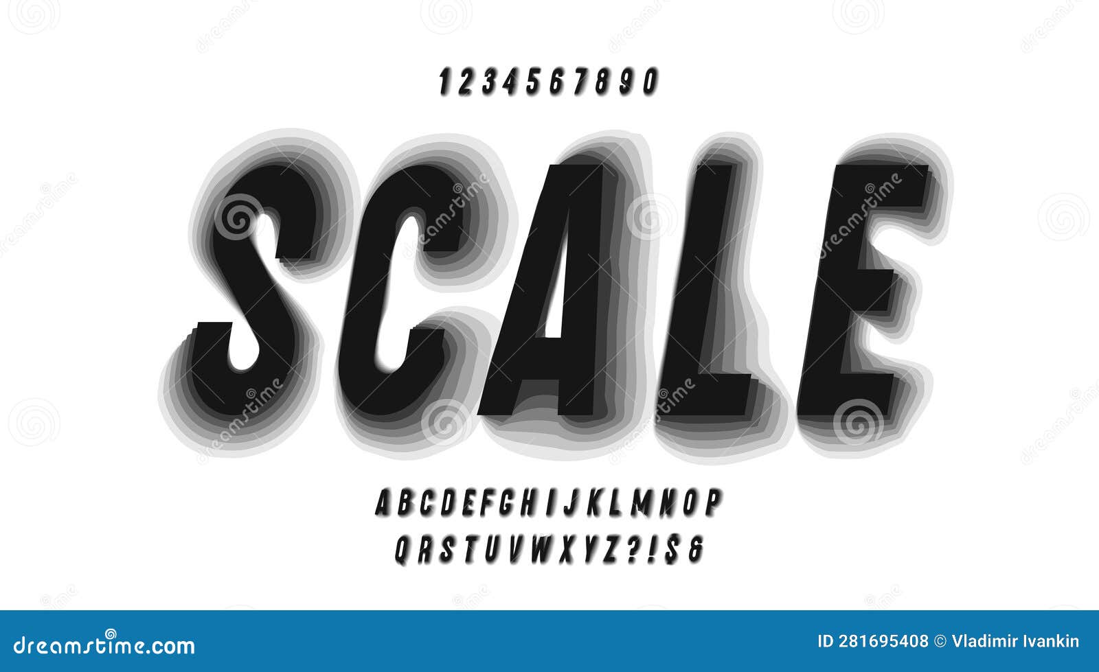 Vector Modern Font Colorful Style Trendy Typographyv Stock Vector