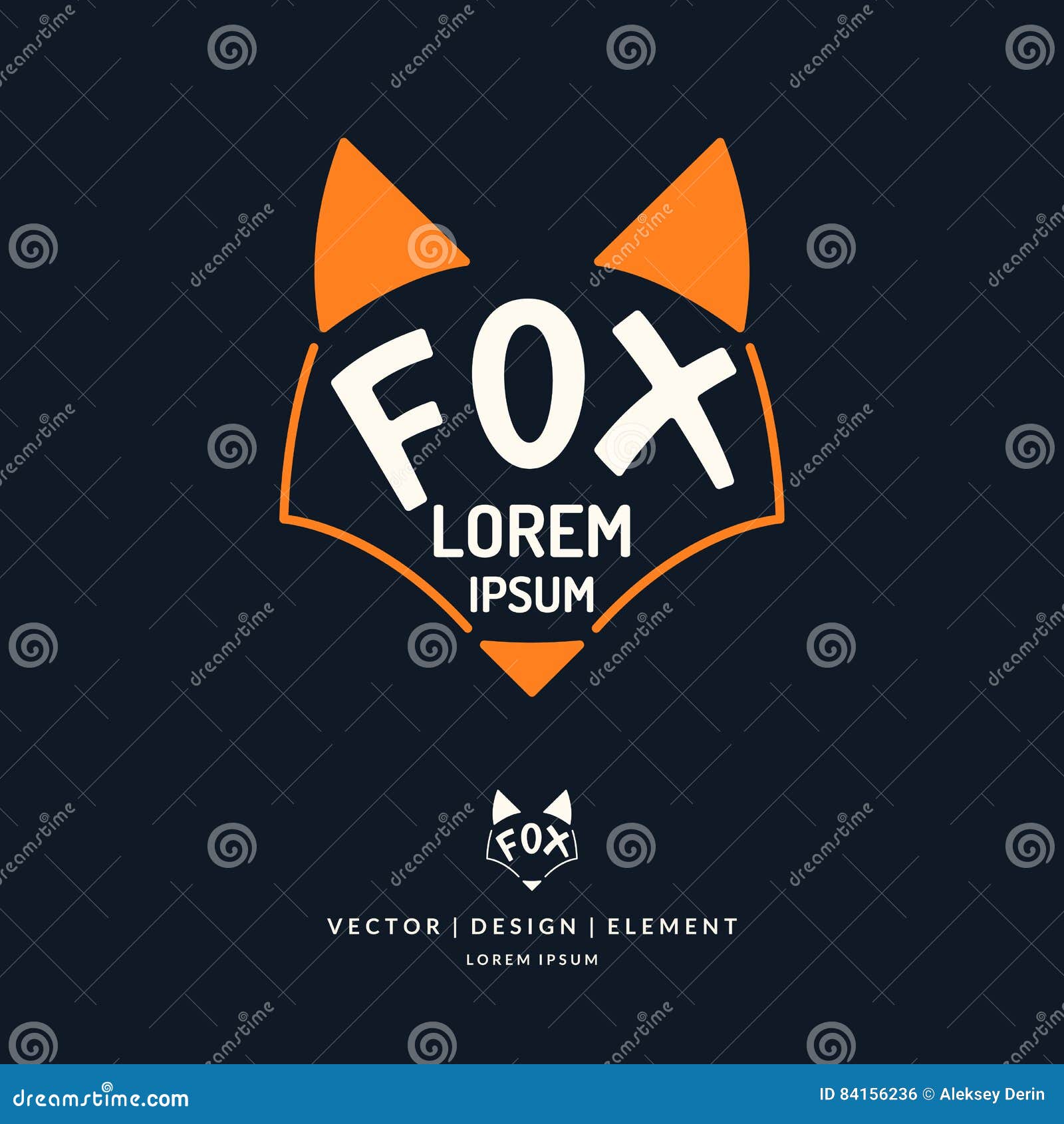 Vector Modern Fox Logo and Emblem. Stock Vector - Illustration of ...
