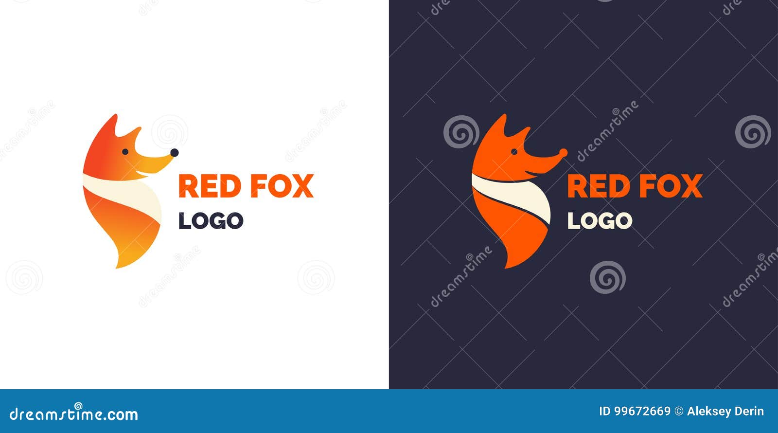 Vector Modern Fox Logo and Emblem. Stock Vector - Illustration of ...