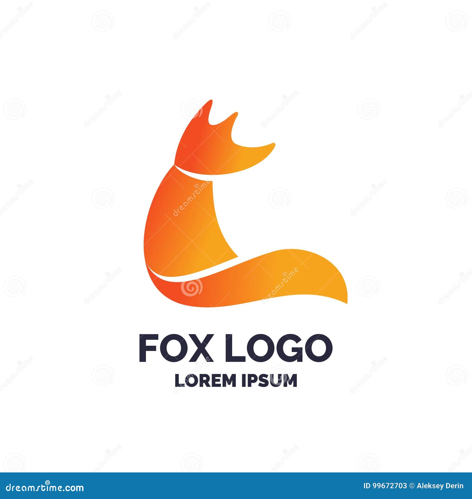 Vector Modern Fox Logo and Emblem. Stock Vector - Illustration of ...