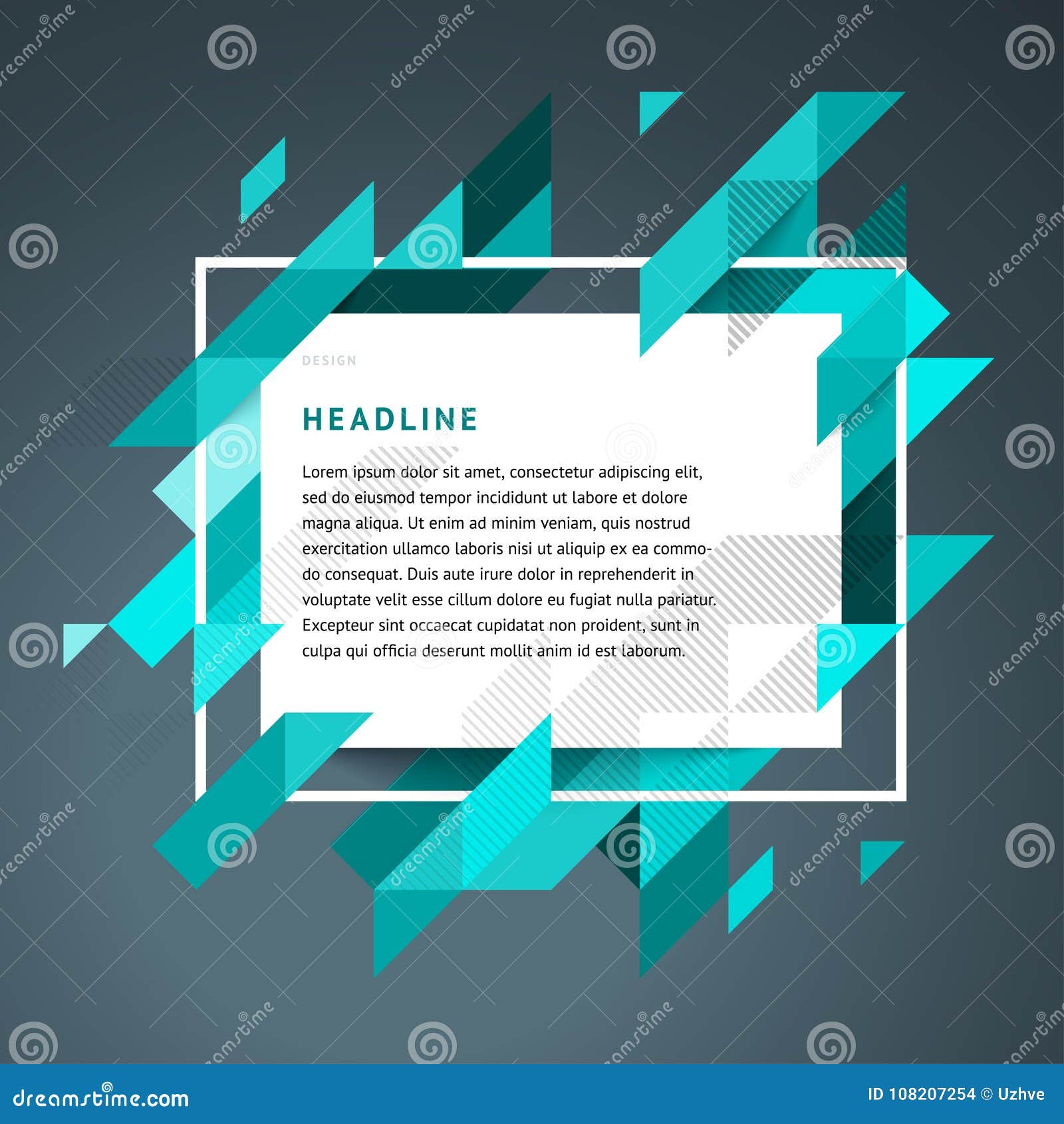 Vector Modern Framework for Text for Hipsters. Stock Vector ...