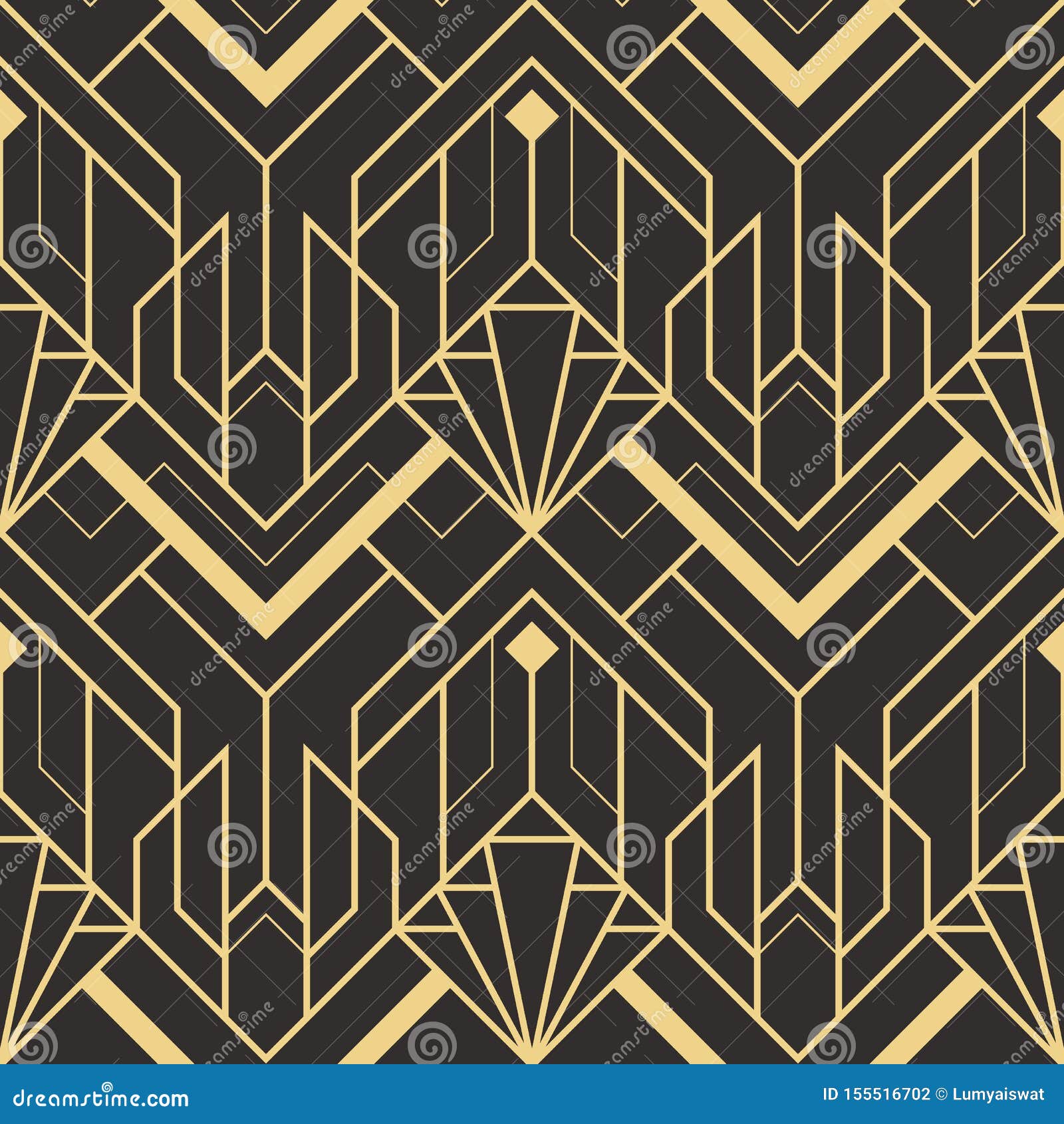 Abstract Art Deco Seamless Modern Tiles Pattern Stock Vector ...