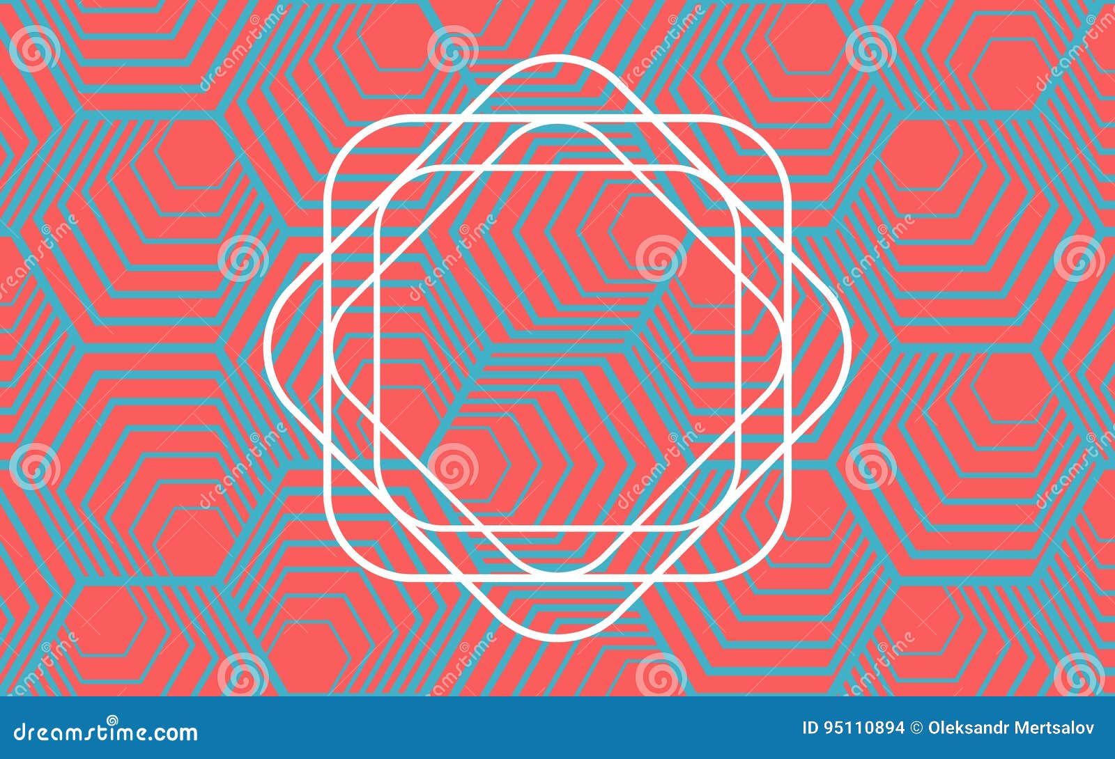 Vector Modern Geometry Pattern Hexagon, Abstract Geometric Background ...