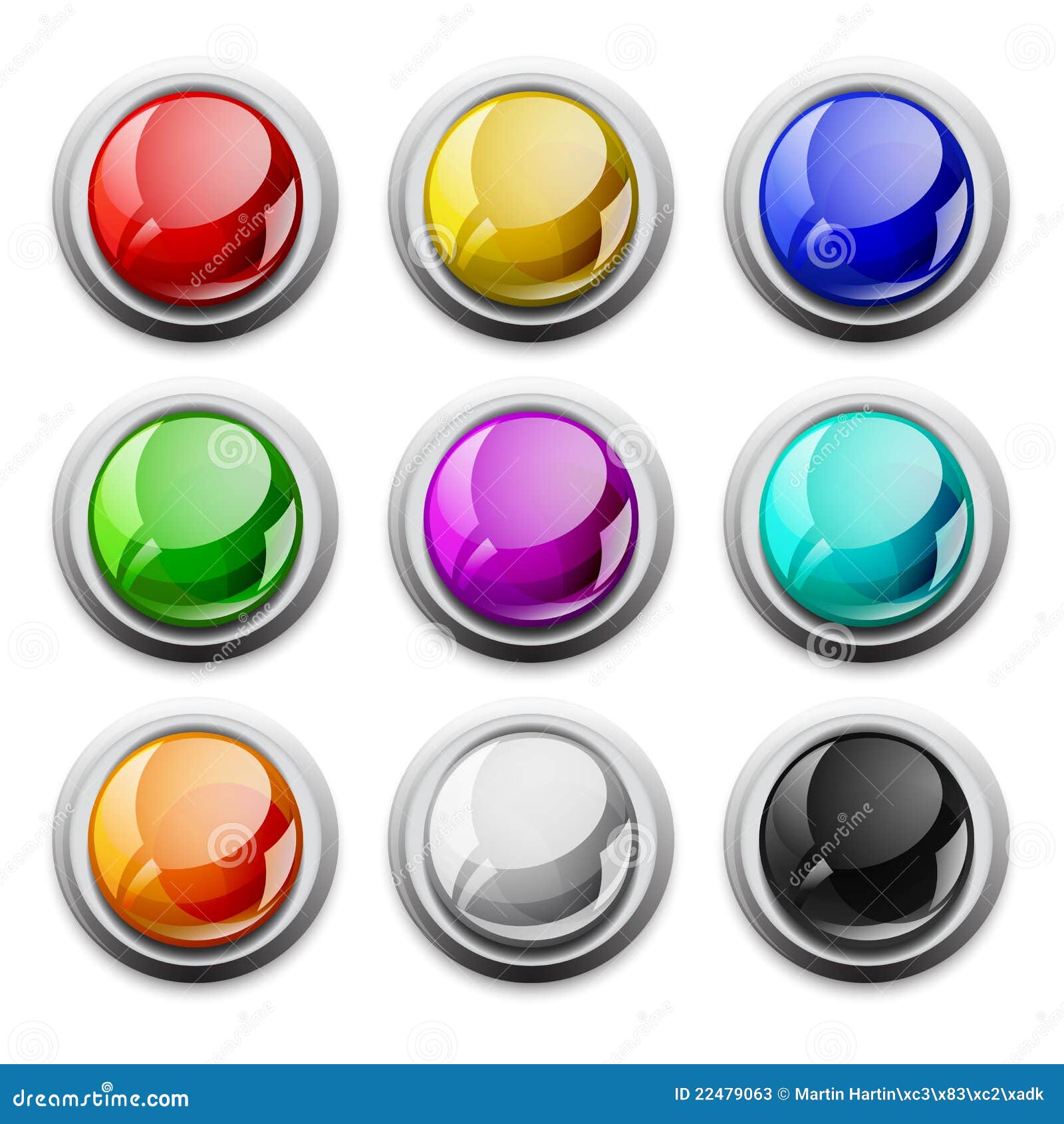 Vector Modern Glossy Icons, Samples Stock Vector - Illustration of ...