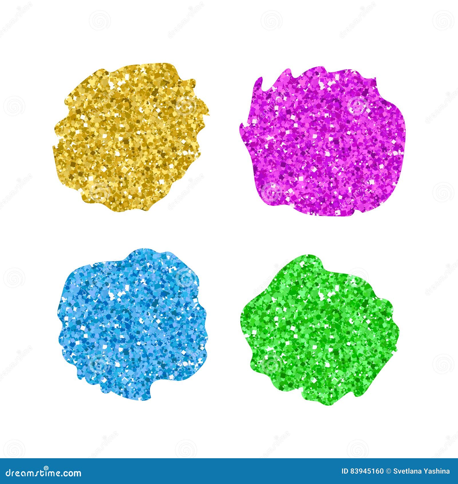 Vector Modern Gold Glitter Spots Stock Vector - Illustration of luxury ...