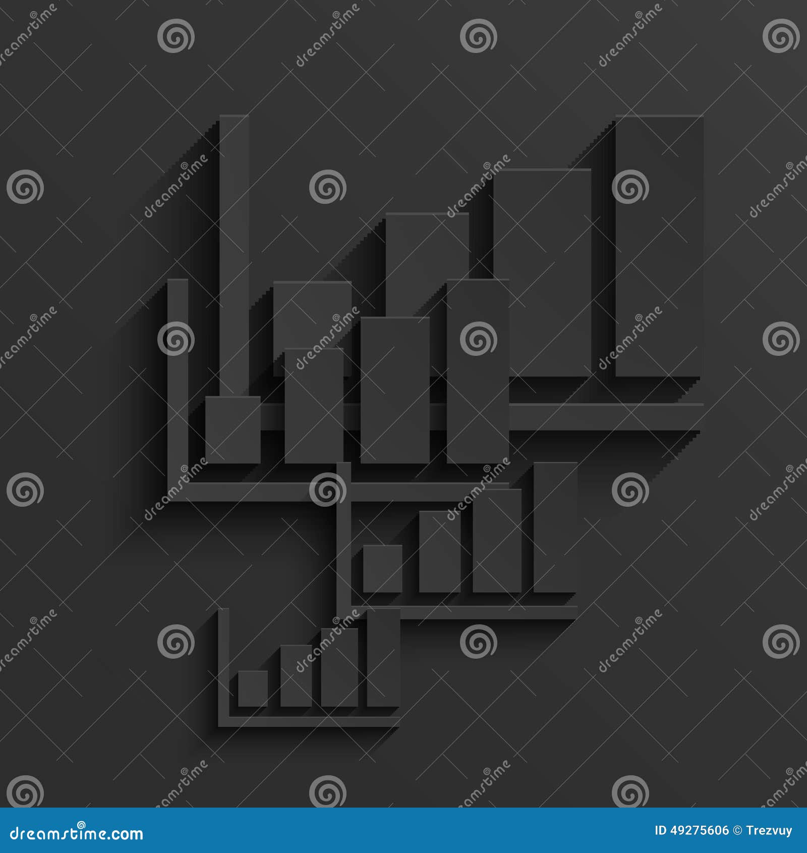 Vector Modern Graph Light Background. Stock Vector - Illustration of ...