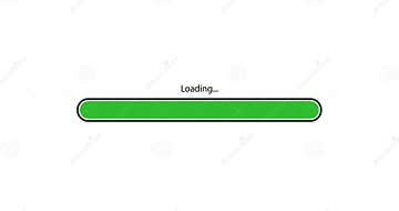 Vector Modern Green Loading Bar on White Background Stock Vector ...