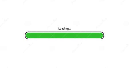Vector Modern Green Loading Bar on White Background Stock Vector ...