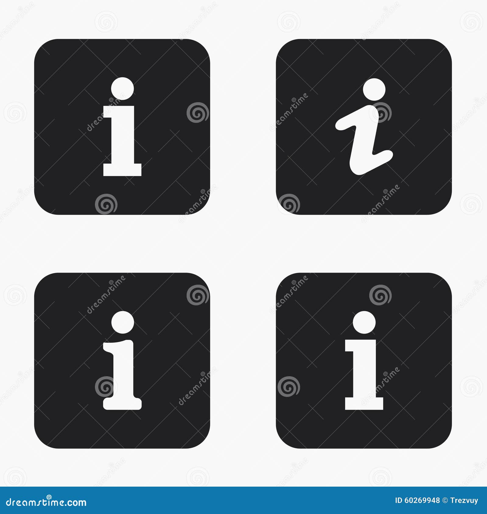 Vector Modern Information Mark Icons Set Stock Vector - Illustration of ...
